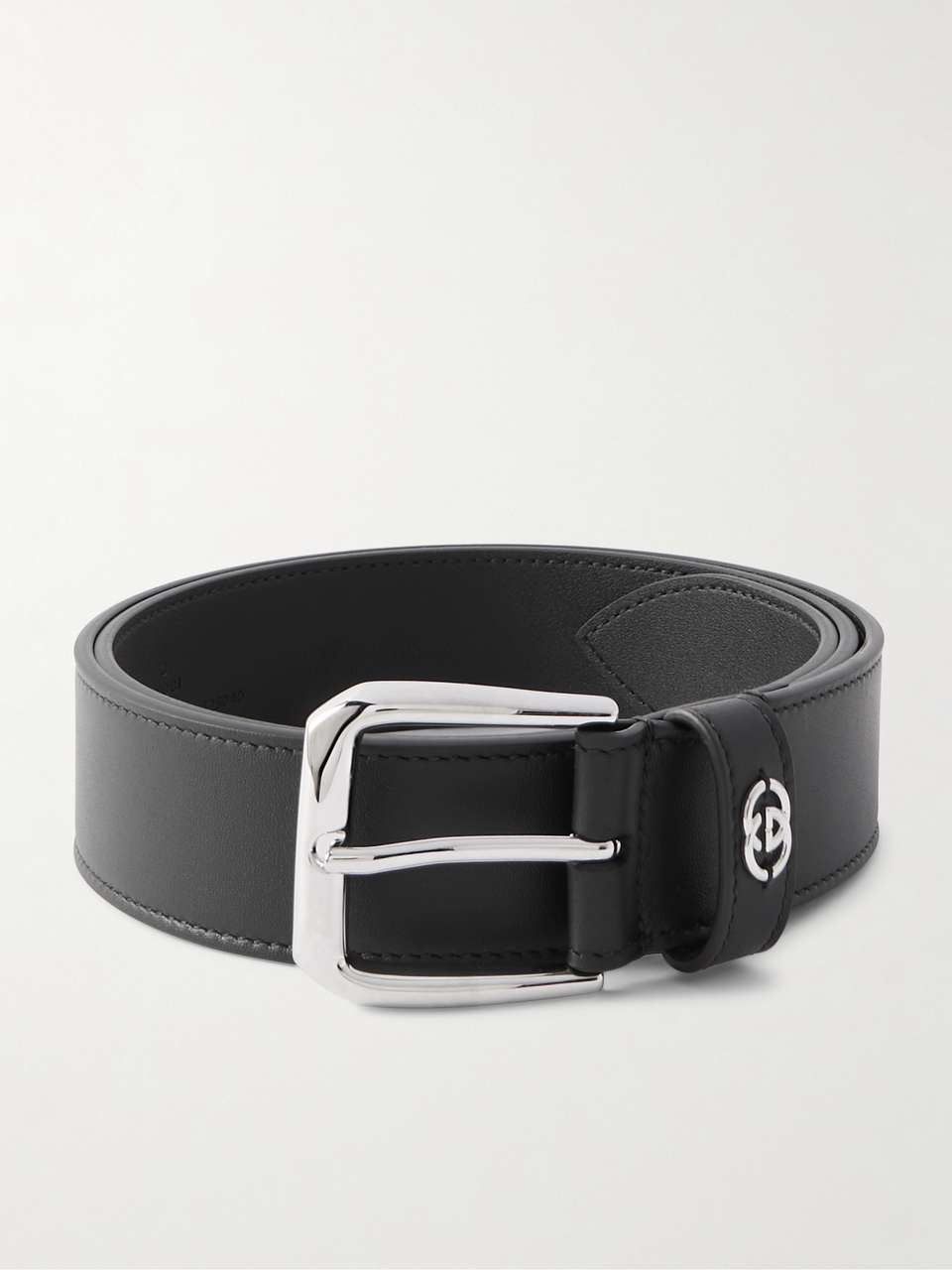 GUCCI 3.5cm Logo-Embellished Leather Belt for Men | MR PORTER