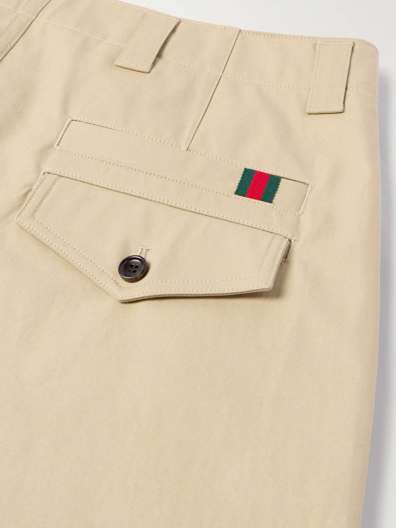 GUCCI Straight-Leg Cotton-Twill Trousers for Men | MR PORTER