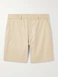 GUCCI Straight-Leg Webbing-Trimmed Cotton-Twill Shorts for Men | MR PORTER