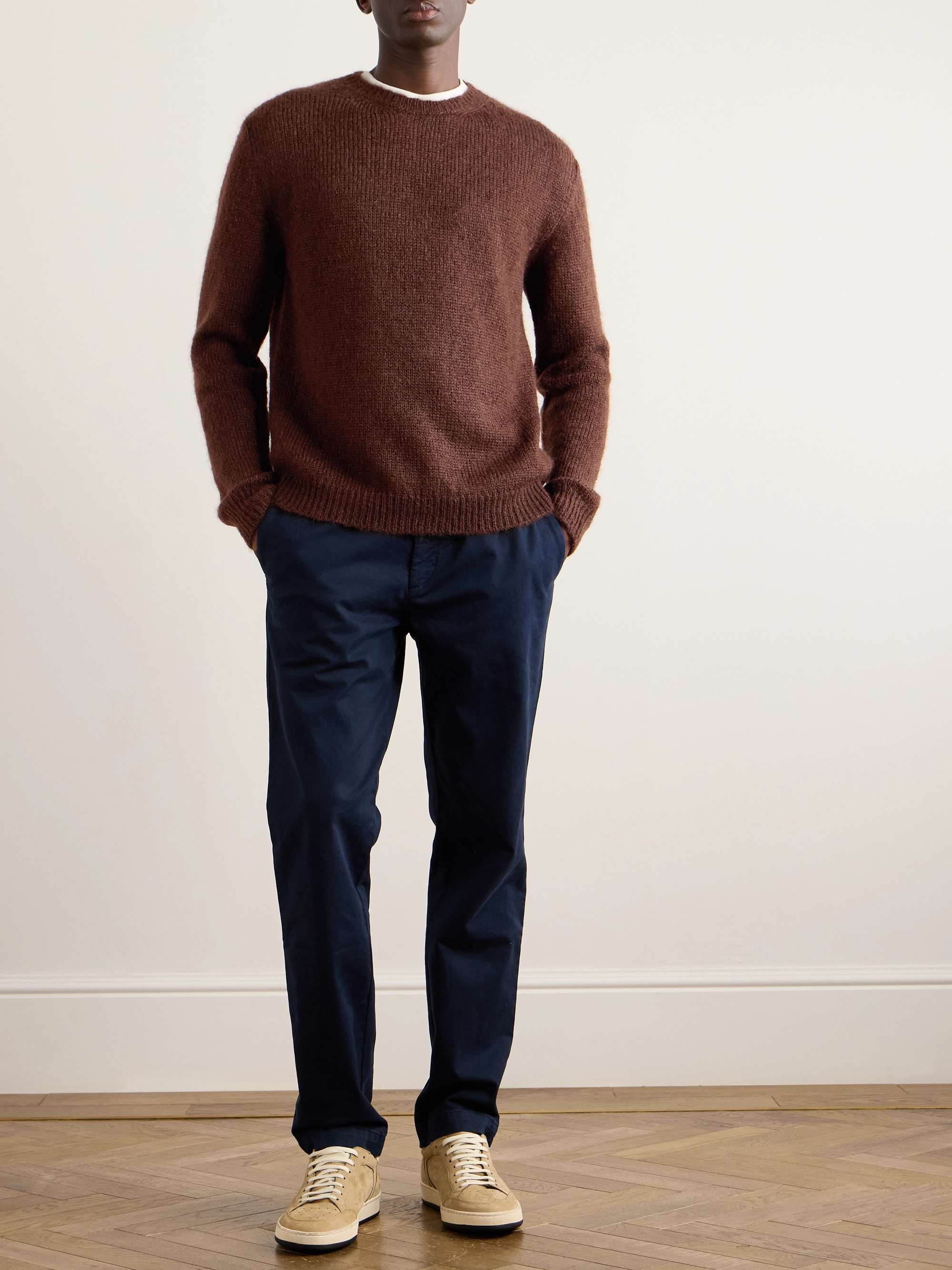 MASSIMO ALBA Alder Mohair and Silk-Blend Sweater for Men | MR PORTER