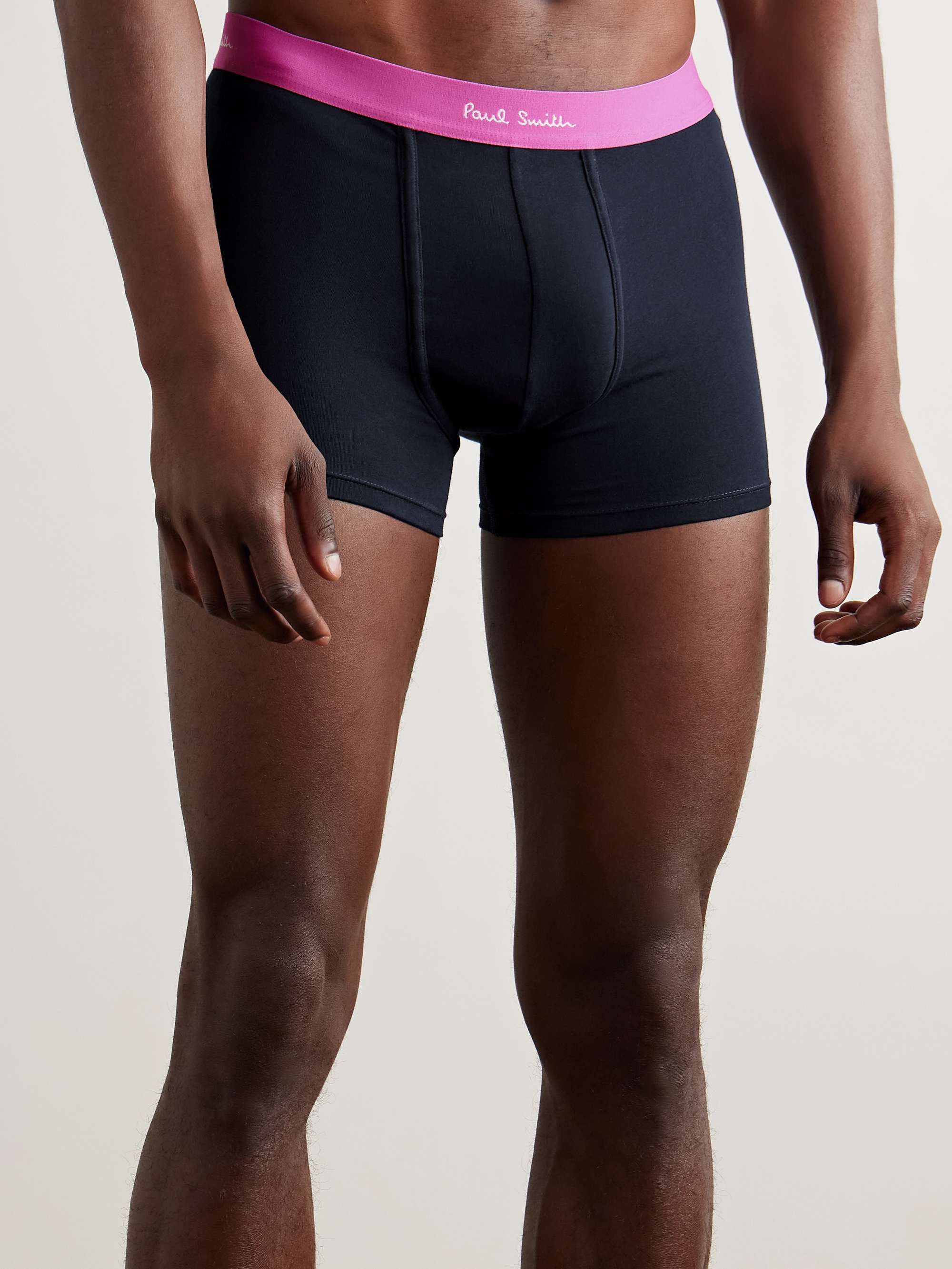 PAUL SMITH Three-Pack Stretch Organic Cotton Trunks for Men | MR PORTER
