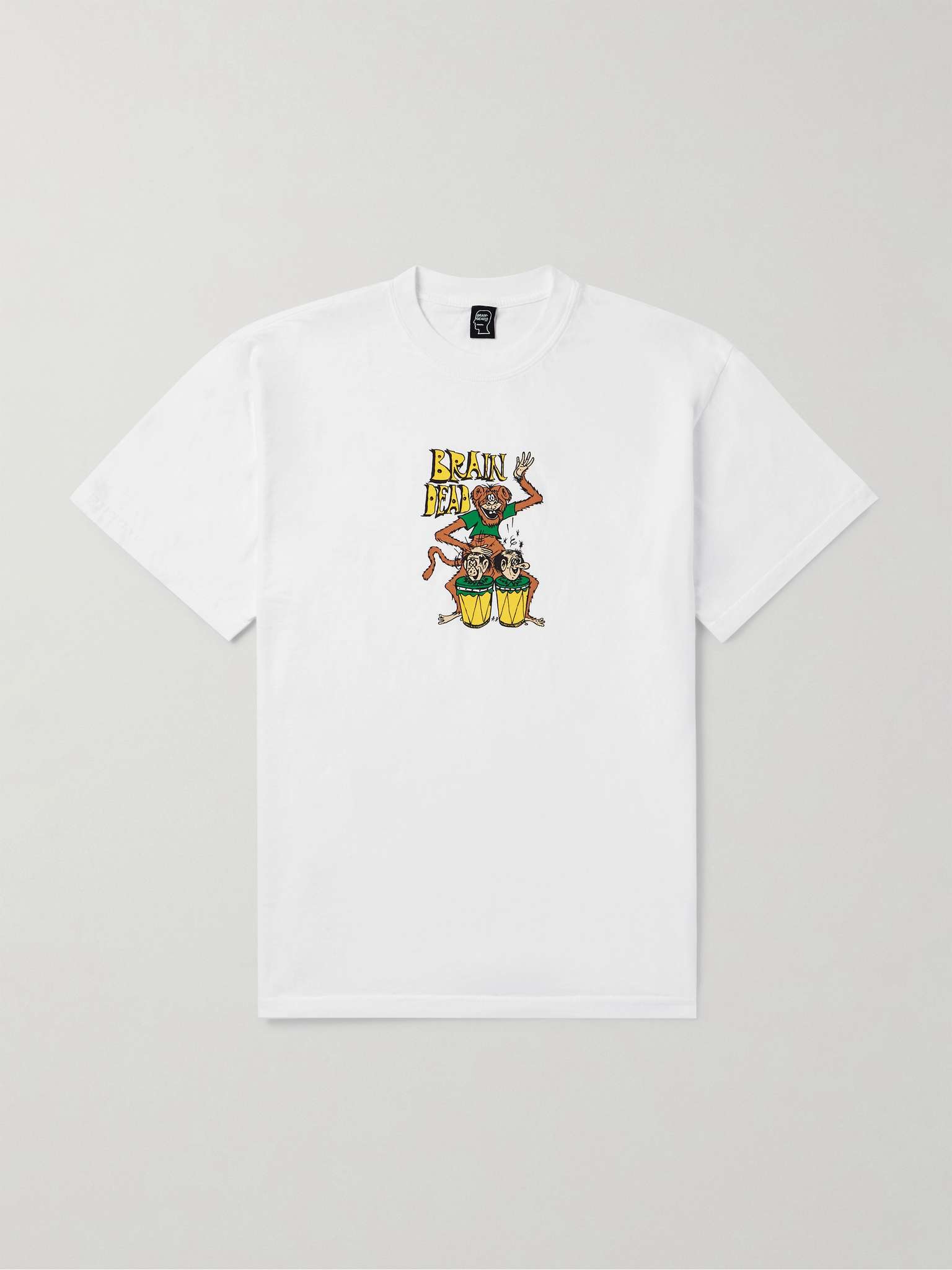 BRAIN DEAD Bongo Brain Logo-Print Cotton-Jersey T-Shirt for Men | MR PORTER