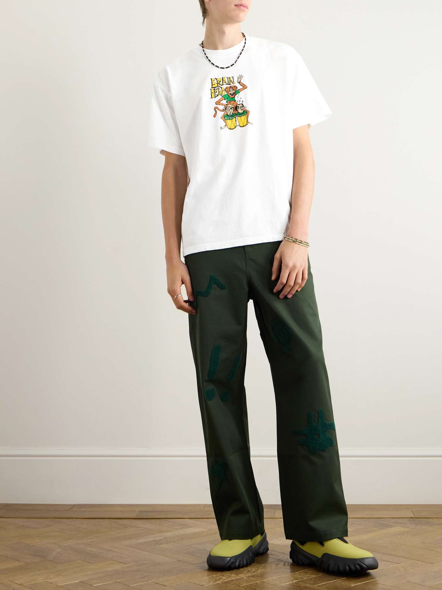 BRAIN DEAD Bongo Brain Logo-Print Cotton-Jersey T-Shirt for Men | MR PORTER