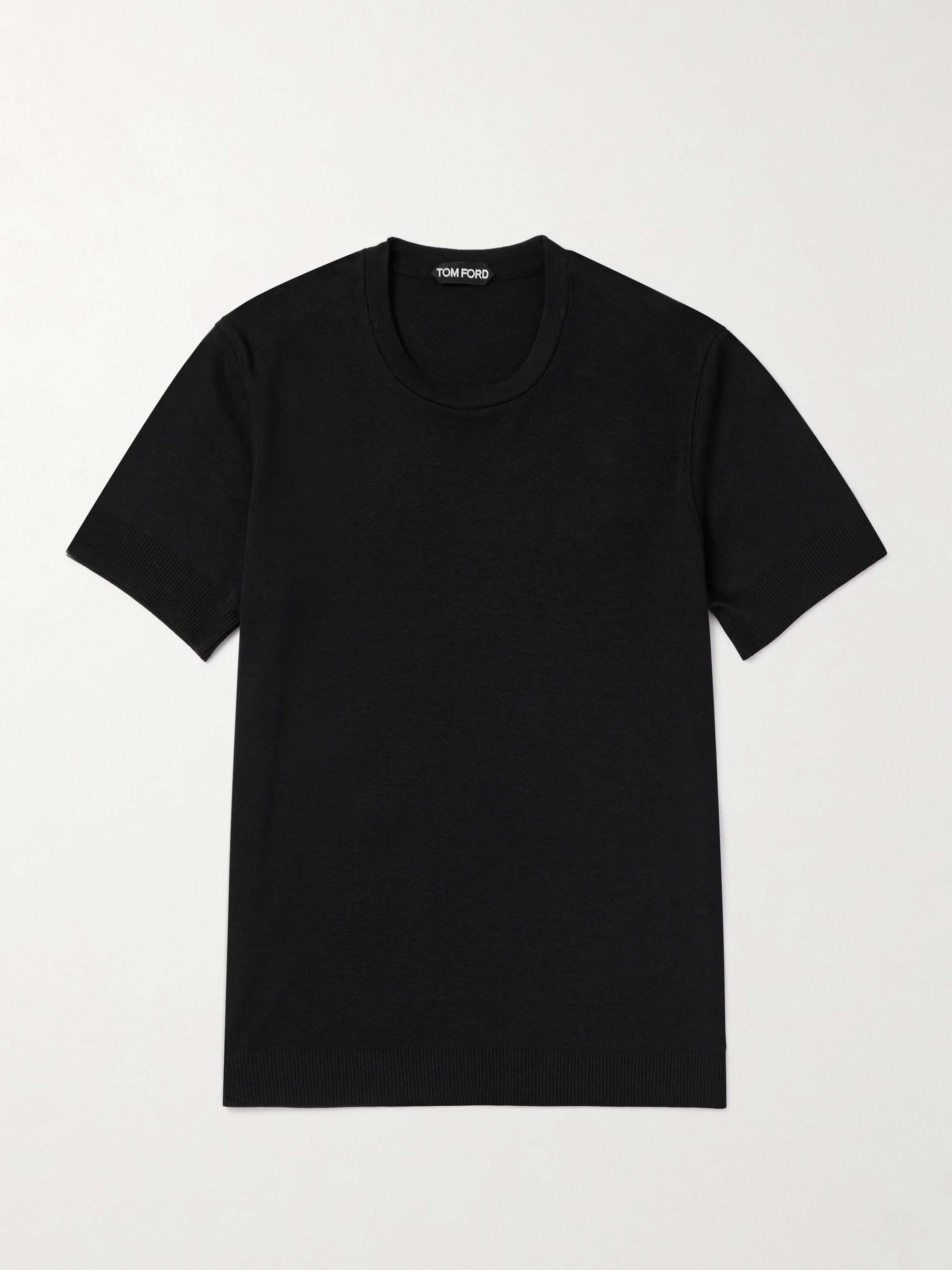 Slim fit black t shirt store