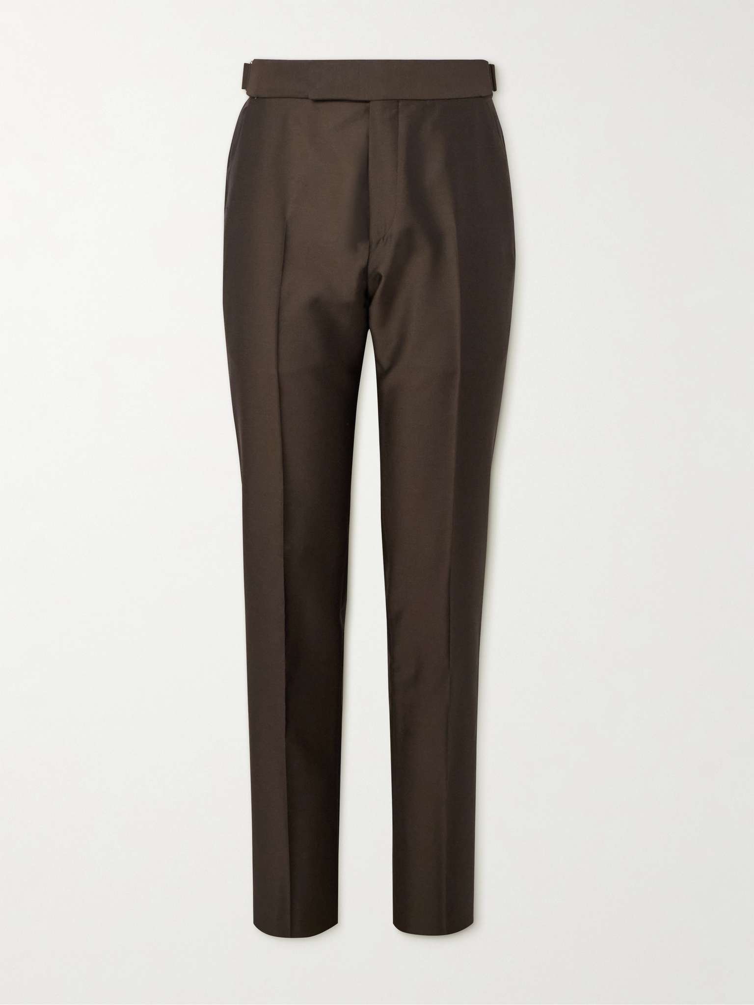 TOM FORD Atticus Slim-Fit Tapered Wool and Silk-Blend Suit Trousers for ...