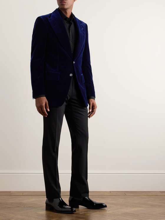 TOM FORD Atticus Slim-Fit Cotton-Velvet Blazer for Men | MR PORTER