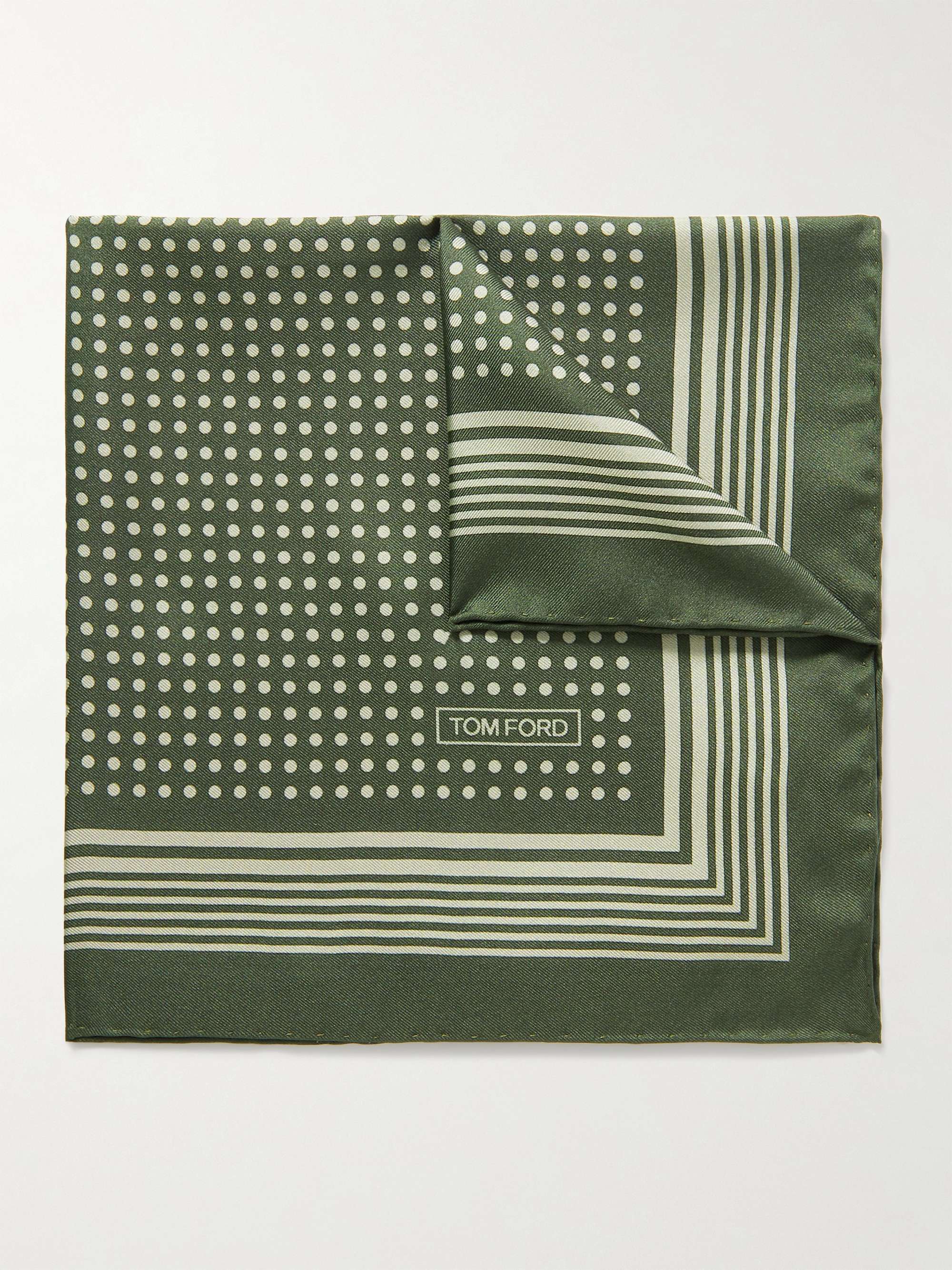 Tom Ford Polka Dot Silk Twill Pocket Square For Men Mr Porter