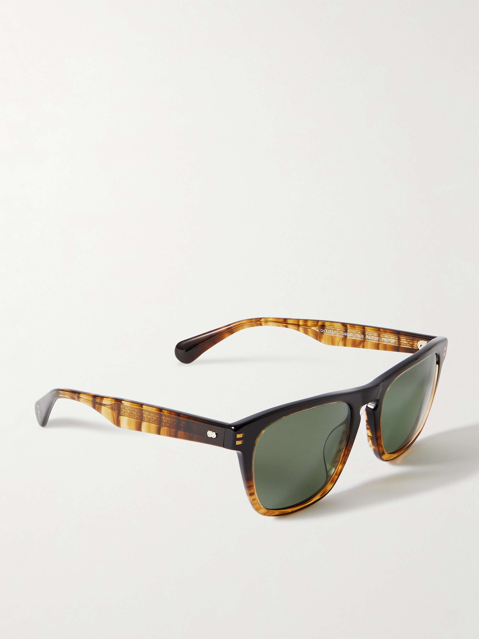 OLIVER PEOPLES + Roger Federer Square-Frame Degradé Acetate Sunglasses ...