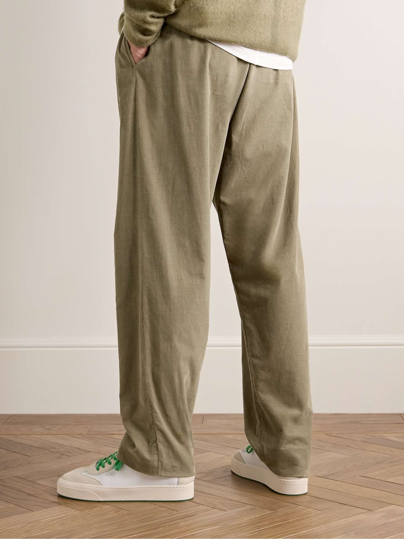 THE ROW Ando Straight-Leg Cotton-Corduroy Trousers for Men | MR PORTER