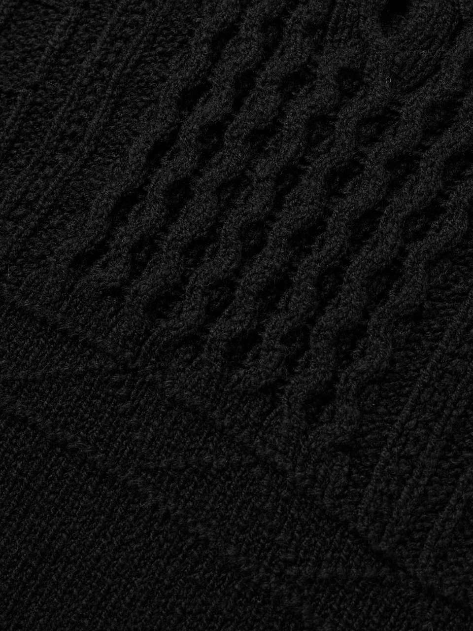 INIS MEÁIN Máirtín Beag Galánta Merino Wool and Cashmere-Blend Sweater ...