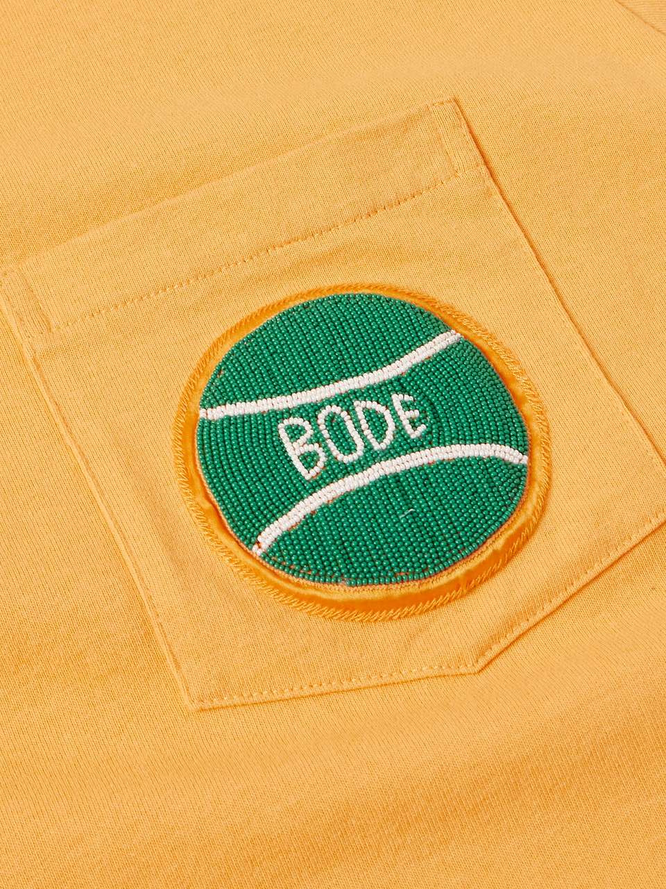 BODE Game Point Bead-Embellished Cotton-Jersey T-Shirt for Men | MR PORTER