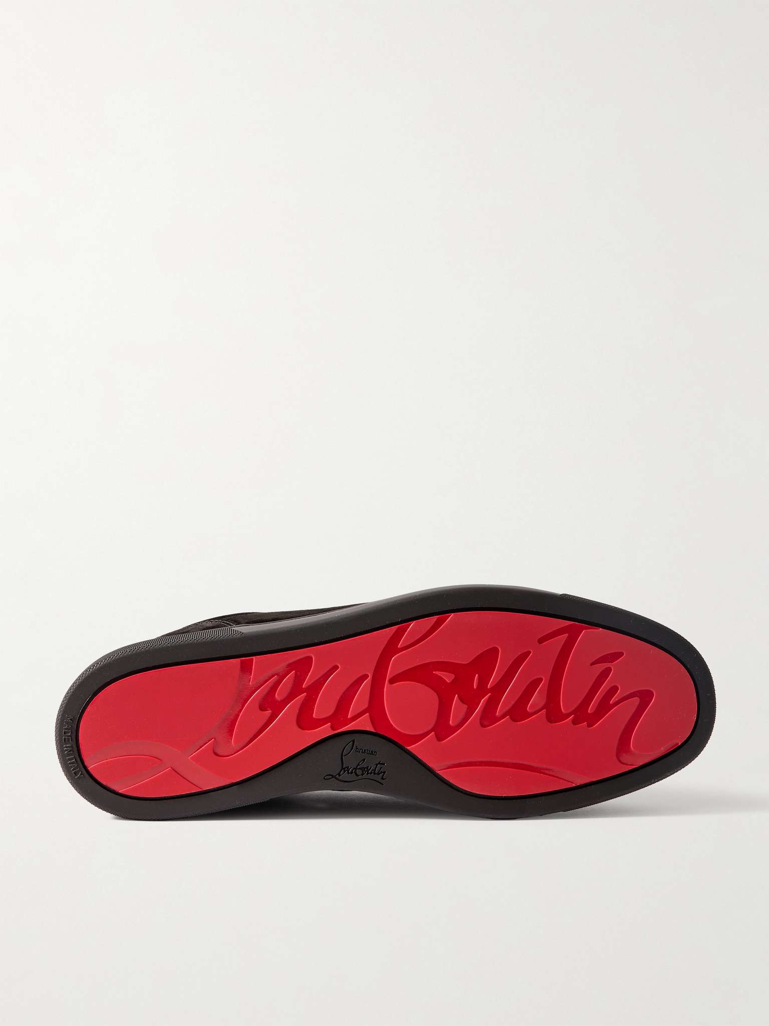 CHRISTIAN LOUBOUTIN Louis Junior Suede Sneakers for Men | MR PORTER