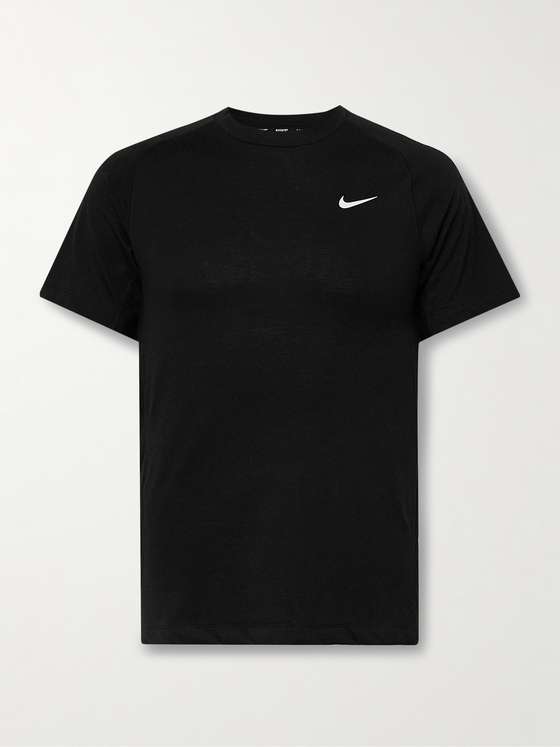 NIKE TRAINING Flex Rep Slim-Fit Mesh-Panelled Dri-FIT T-Shirt for Men ...
