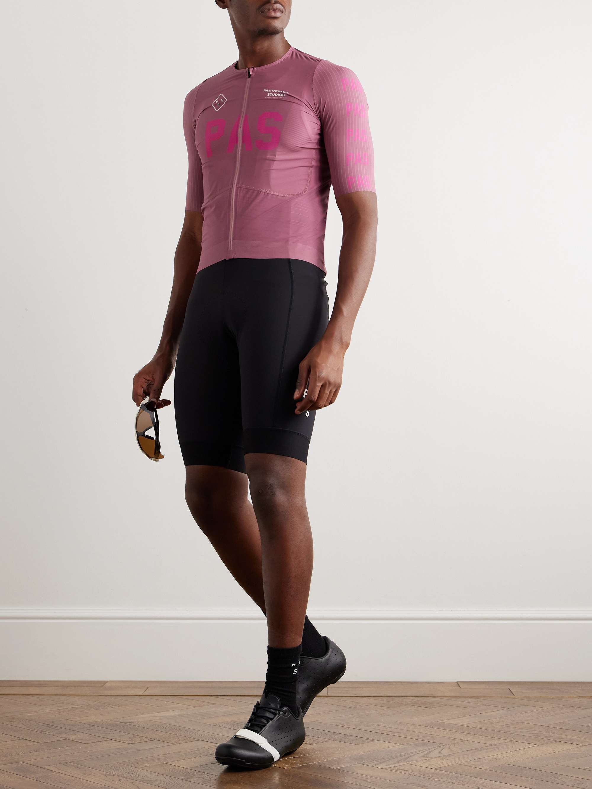 Pink Mechanism Pro Logo-Print Cycling Jersey | PAS NORMAL STUDIOS | MR ...