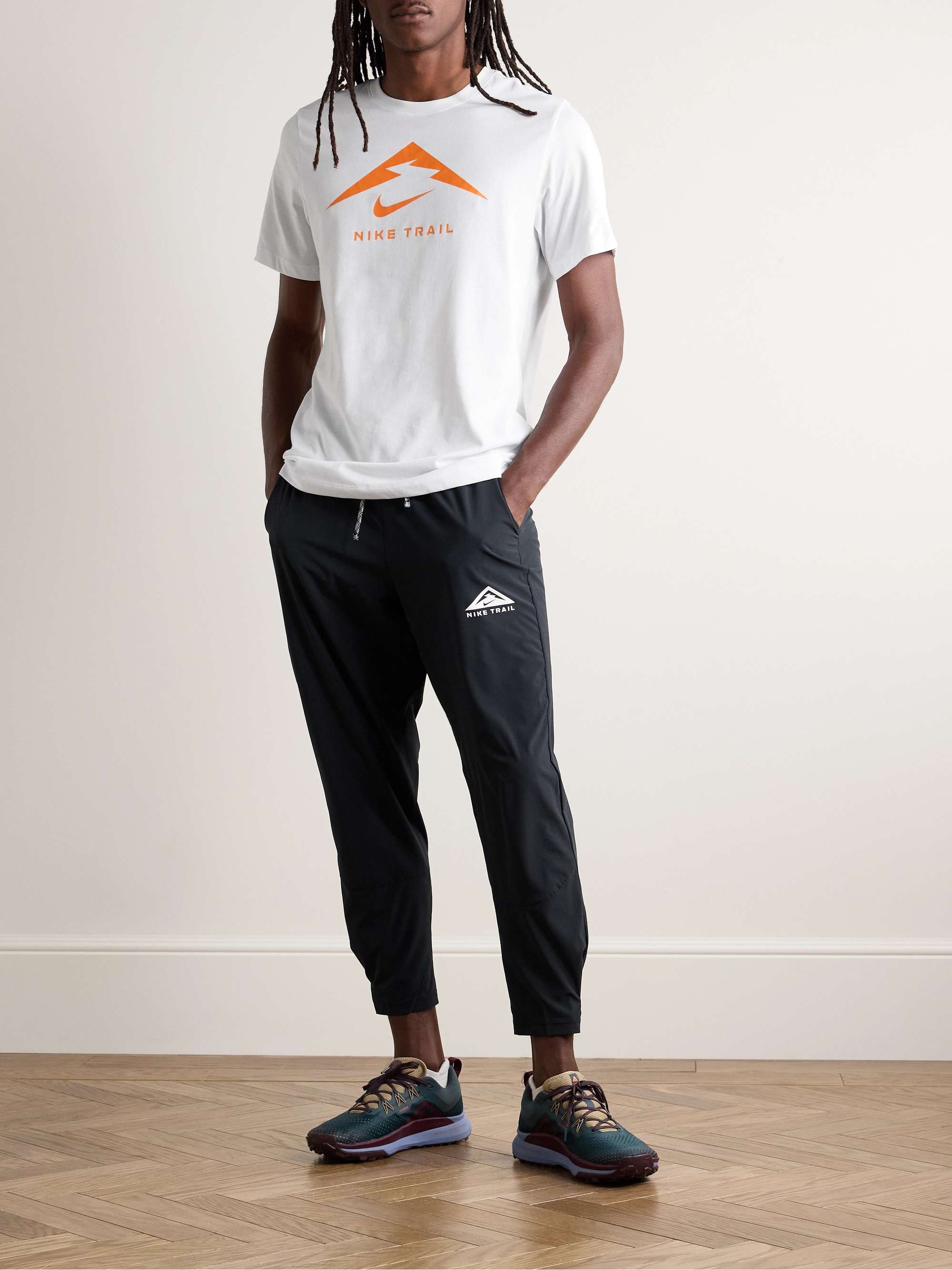 NIKE RUNNING Trail Logo-Print Dri-FIT T-Shirt for Men | MR PORTER