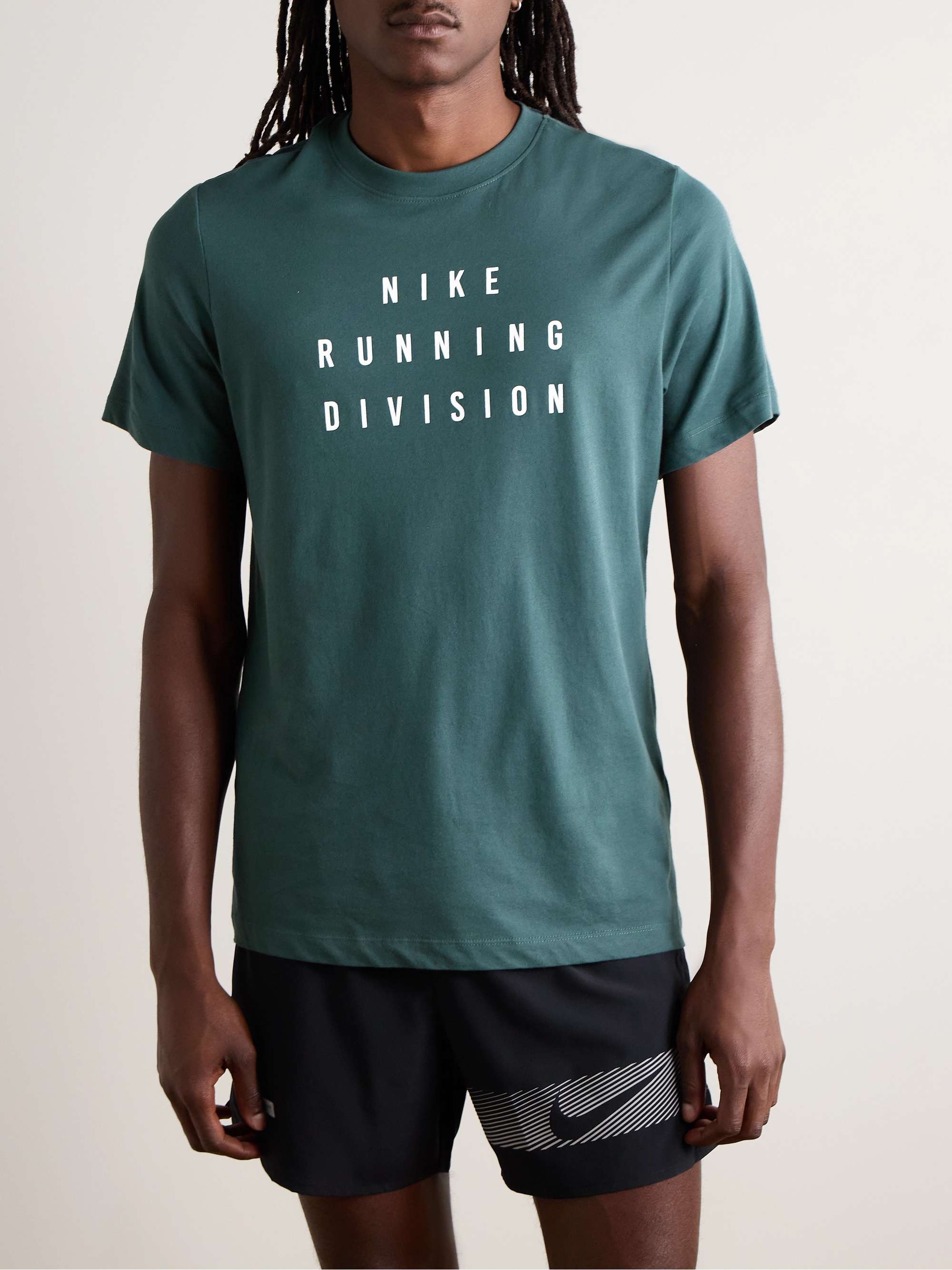 NIKE RUNNING Run Division Logo-Print Dri-FIT T-Shirt for Men | MR PORTER