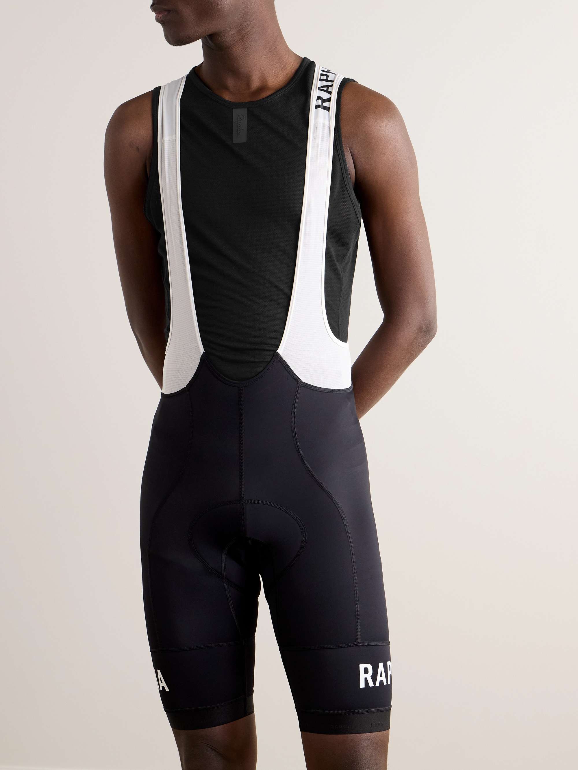 Black Logo-Appliquéd Wool-Blend Mesh Cycling Tank Top | RAPHA | MR PORTER