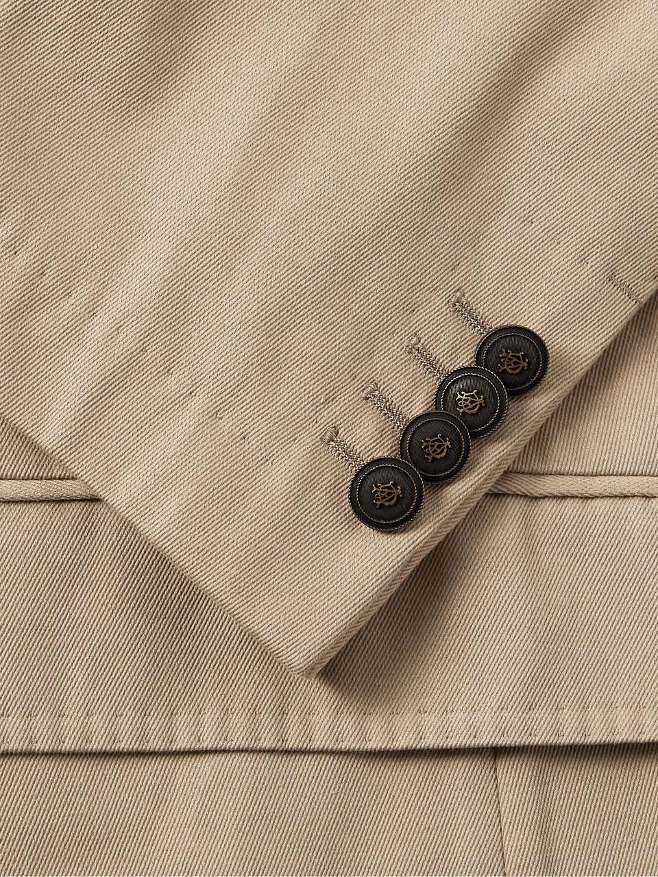 DUNHILL Cavendish Double-Breasted Cotton and Cashmere-Blend Twill Suit ...