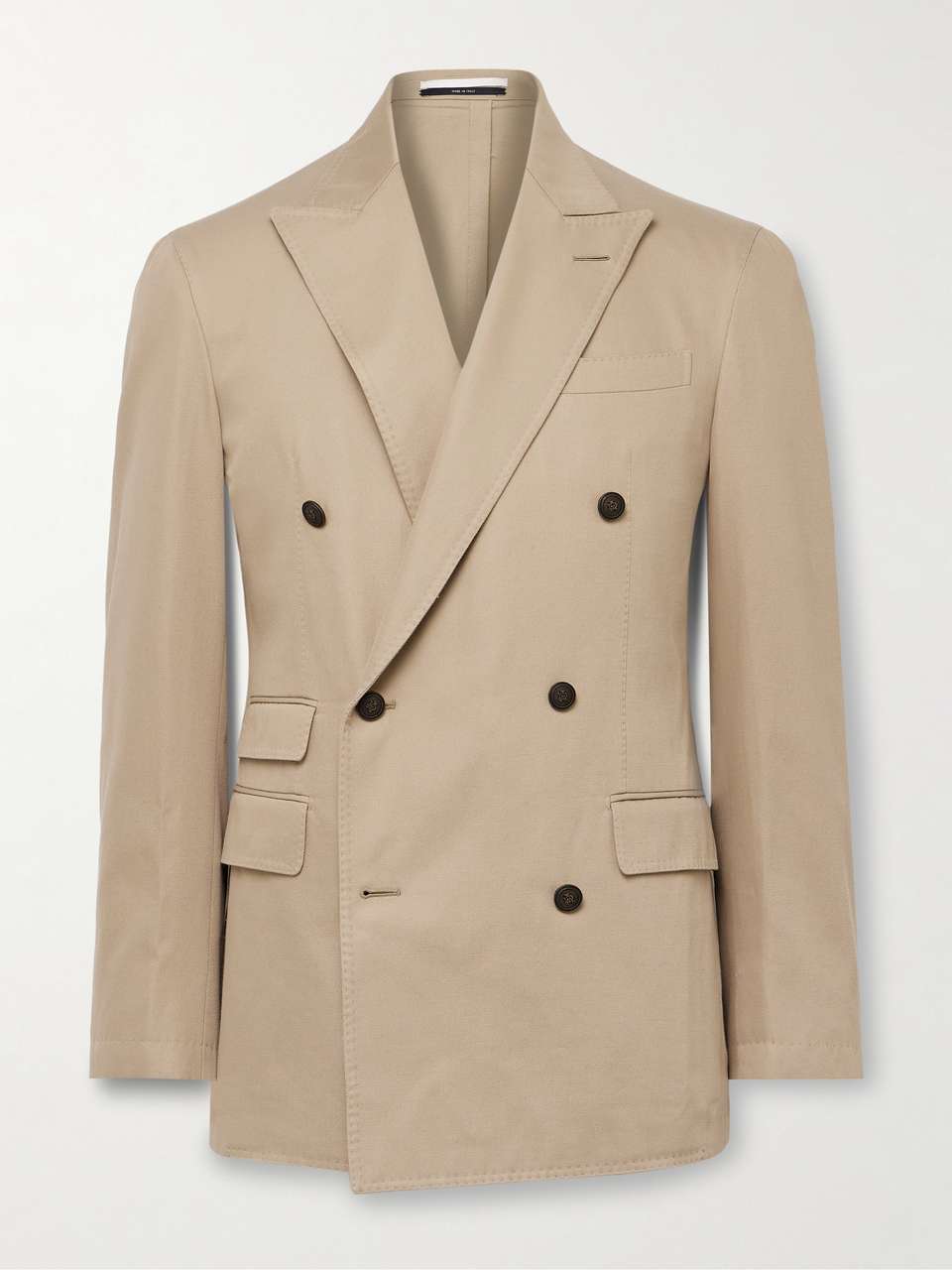 DUNHILL Cavendish Double-Breasted Cotton and Cashmere-Blend Twill Suit ...