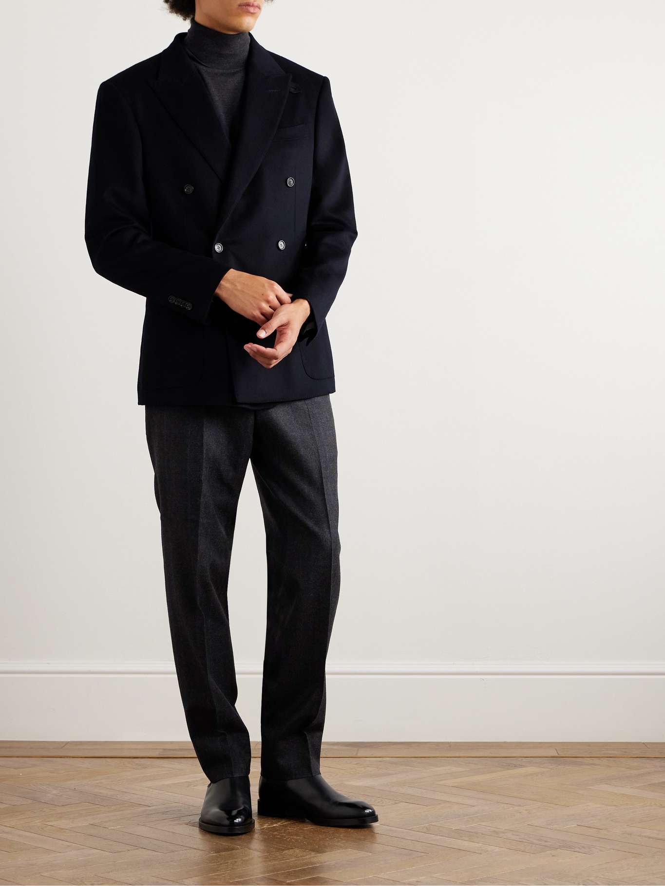 DUNHILL Double-Breasted Cashmere Blazer for Men | MR PORTER