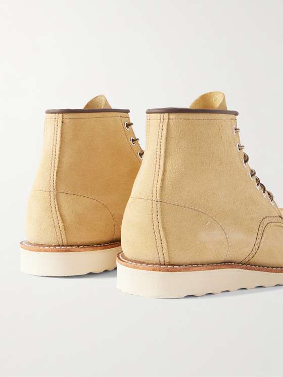 RED WING SHOES 8833 Classic Moc Brushed-Leather Boots for Men | MR PORTER