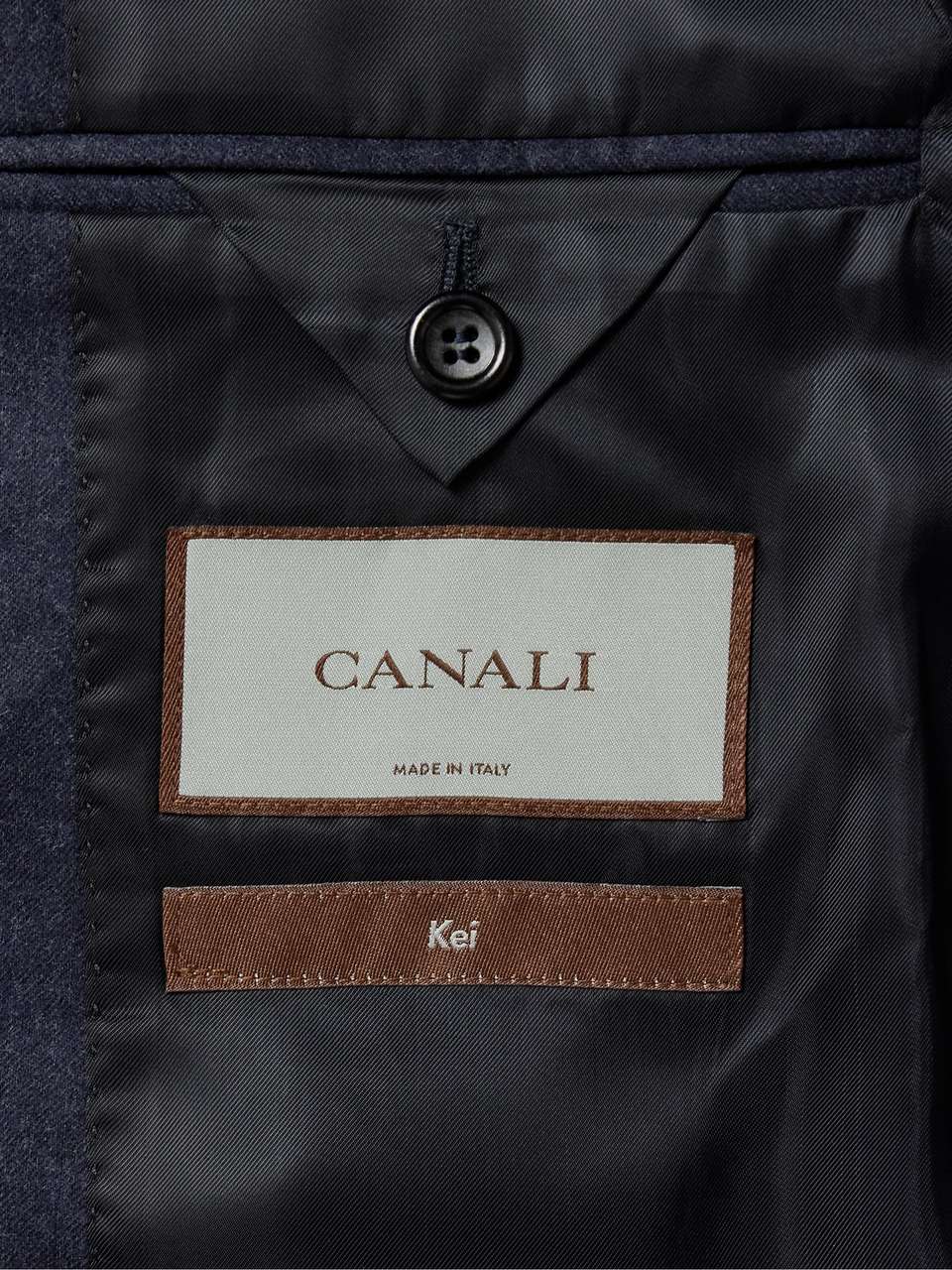 CANALI Kei Slim-Fit Wool-Flannel Suit Jacket for Men | MR PORTER