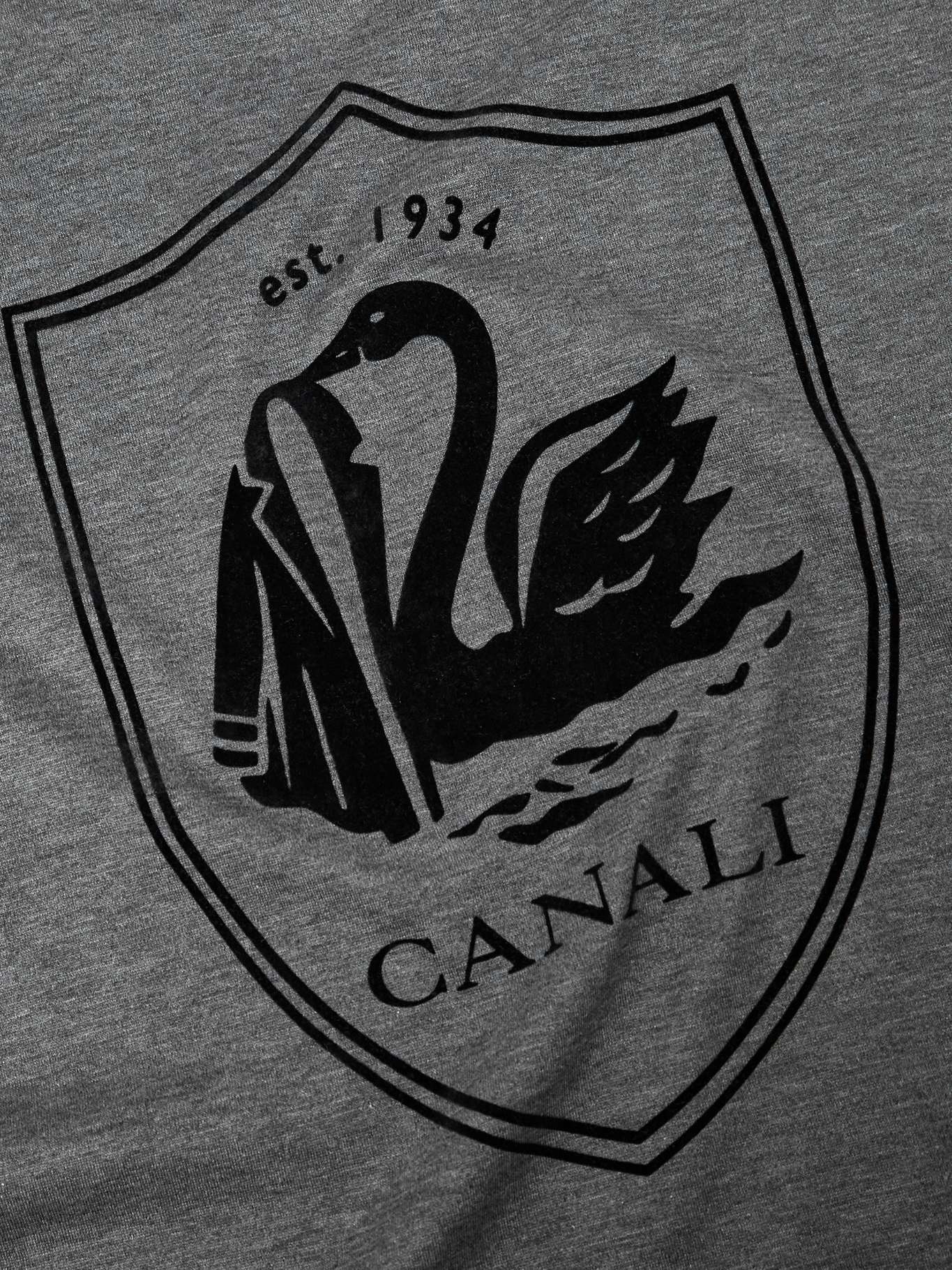 CANALI Logo-Embroidered Printed Cotton and Silk-Blend Jersey T-Shirt ...