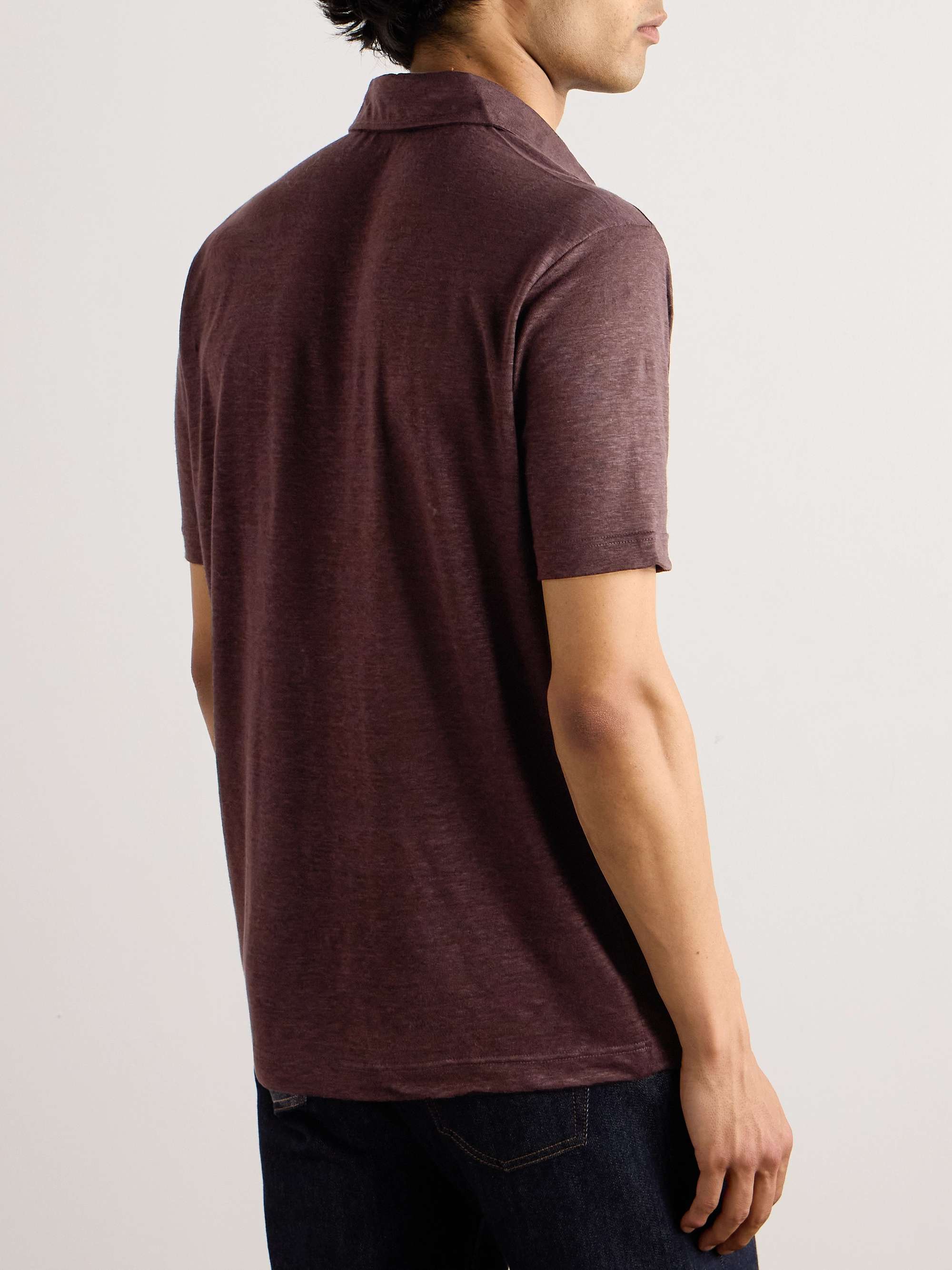 LORO PIANA Linen Polo Shirt for Men | MR PORTER