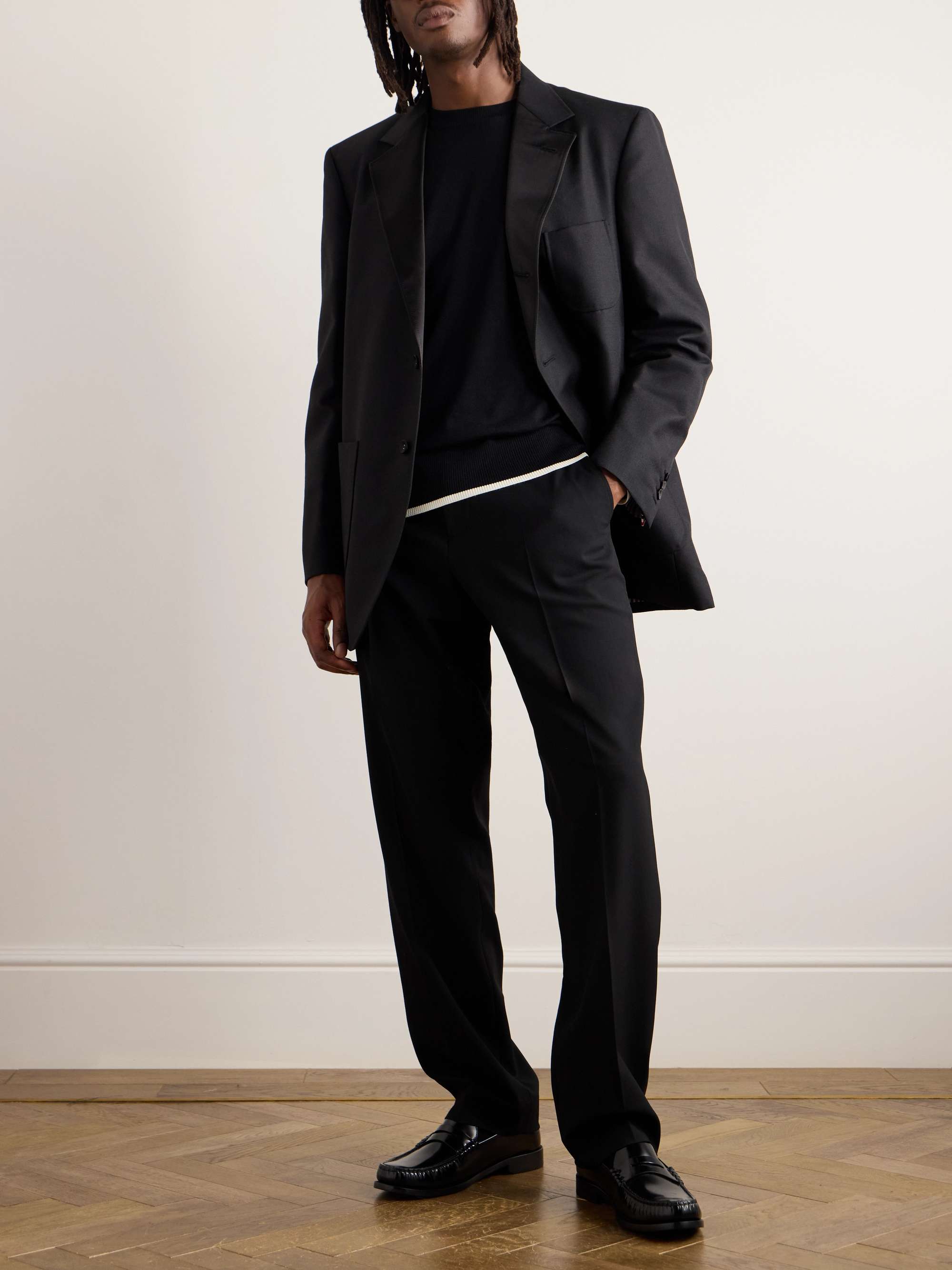 THOM BROWNE Striped Merino Wool Sweater for Men | MR PORTER