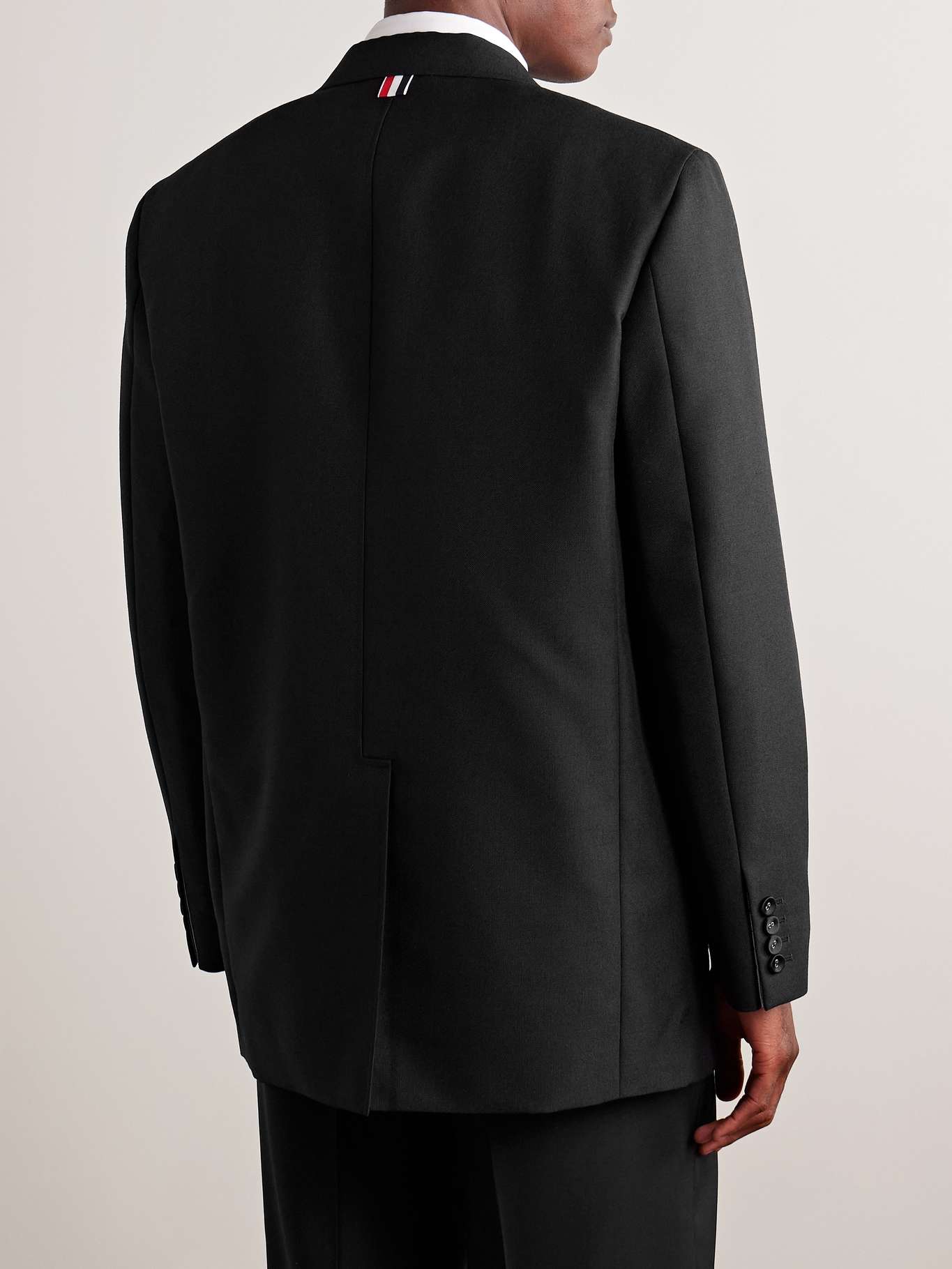 THOM BROWNE Oversized Satin-Trimmed Wool and Mohair-Blend Blazer for ...