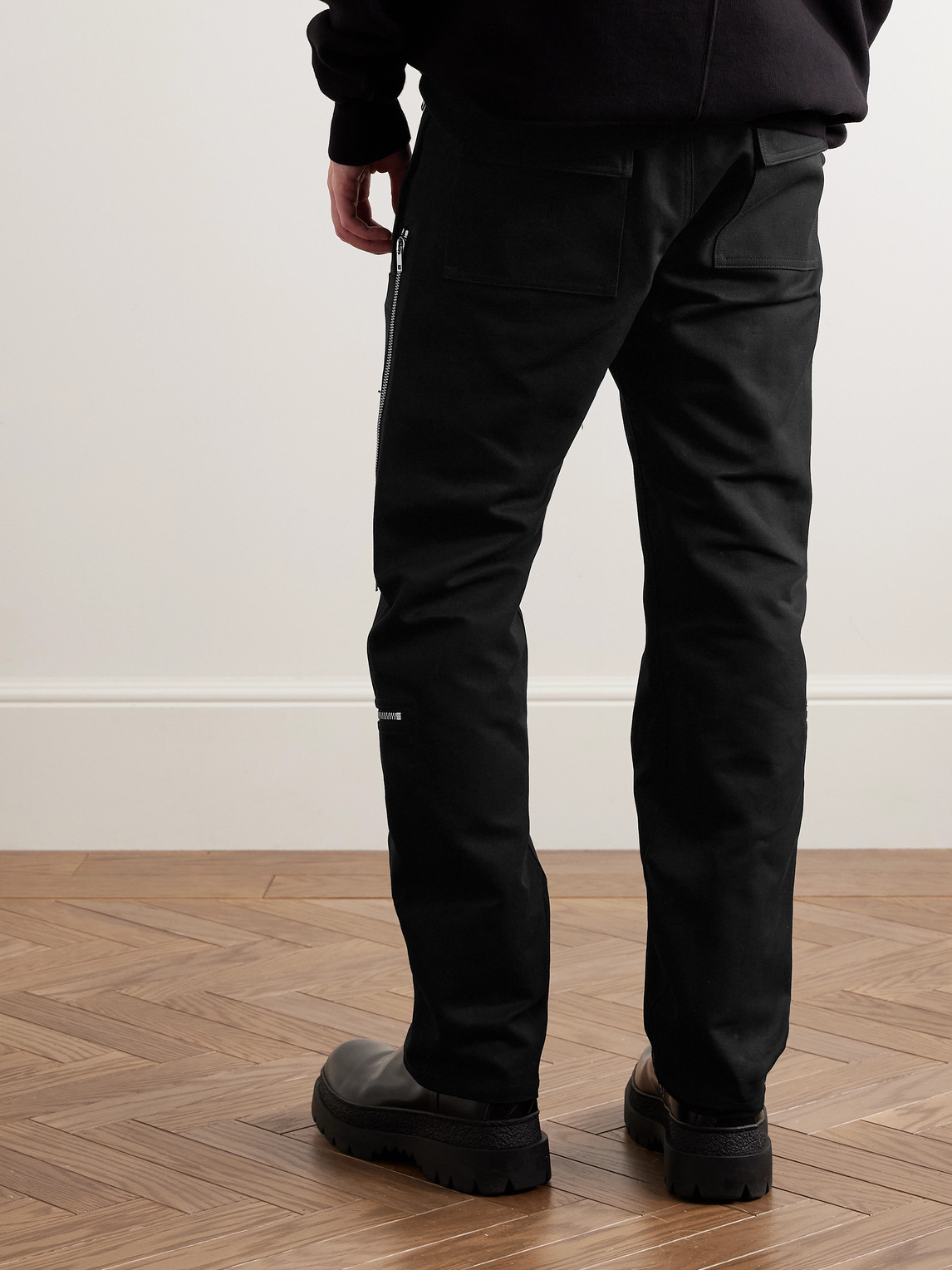 Rick Owens - Bonotto Terrain Straight-Leg Zip-Detailed Cotton Trousers ...