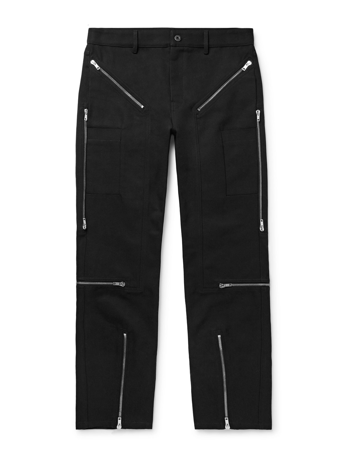 Rick Owens - Bonotto Terrain Straight-Leg Zip-Detailed Cotton Trousers ...