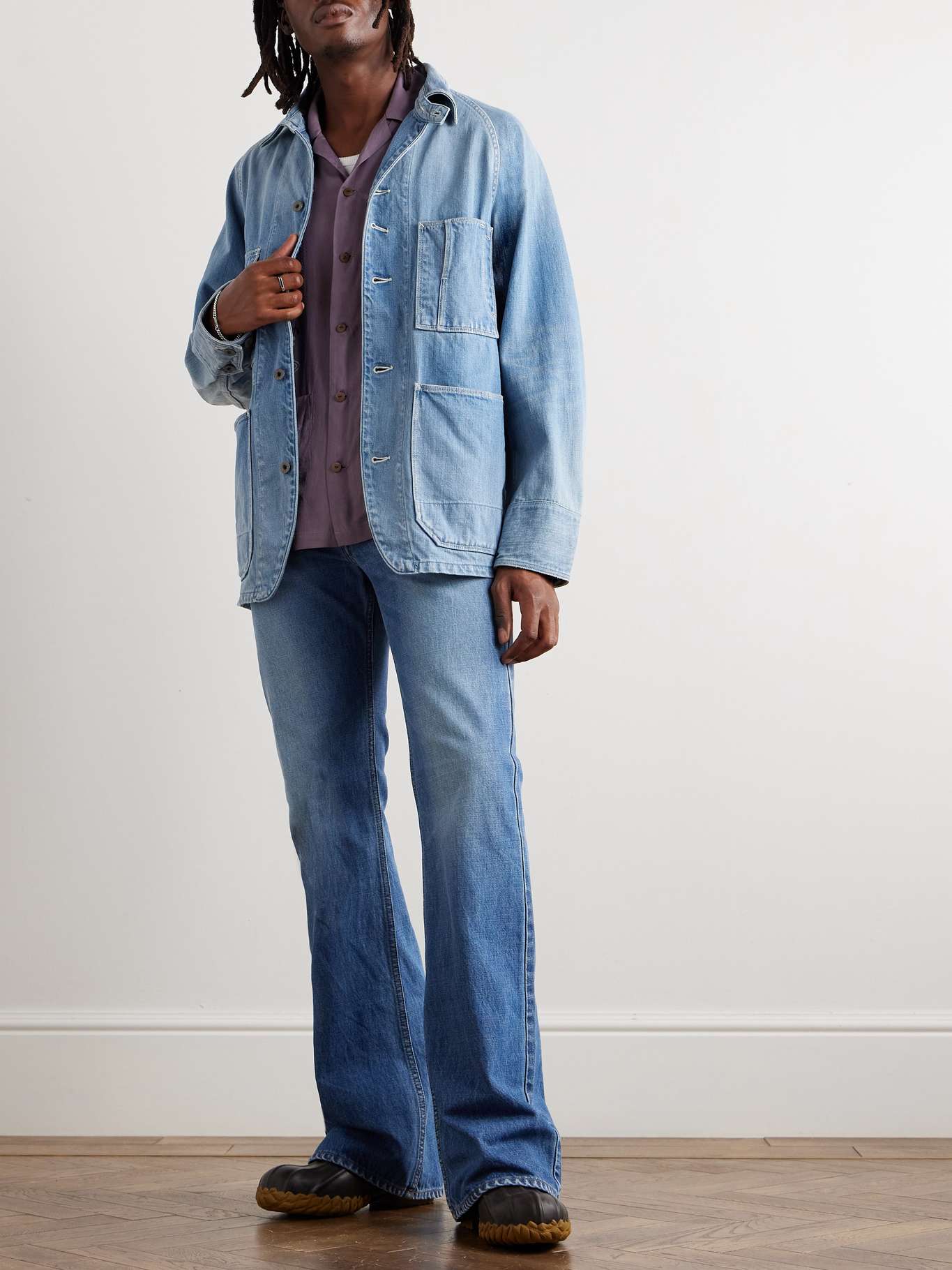 KAPITAL Cactus Panelled Denim Jacket for Men | MR PORTER