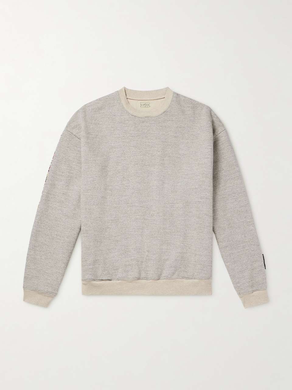 KAPITAL Peckish Maria Cotton-Jersey and Quilted Shell Sweatshirt for ...