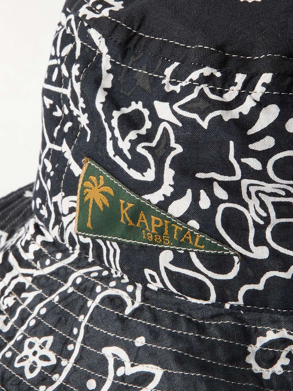 KAPITAL Logo-Appliquéd Bandana-Print Cotton Bucket Hat for Men | MR PORTER