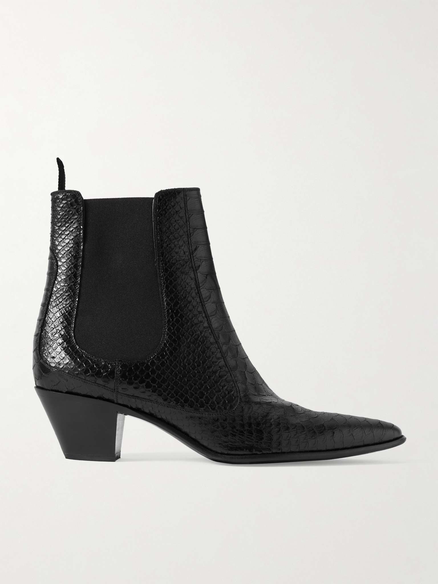 Black Snake-Effect Leather Chelsea Boots | CELINE HOMME | MR PORTER
