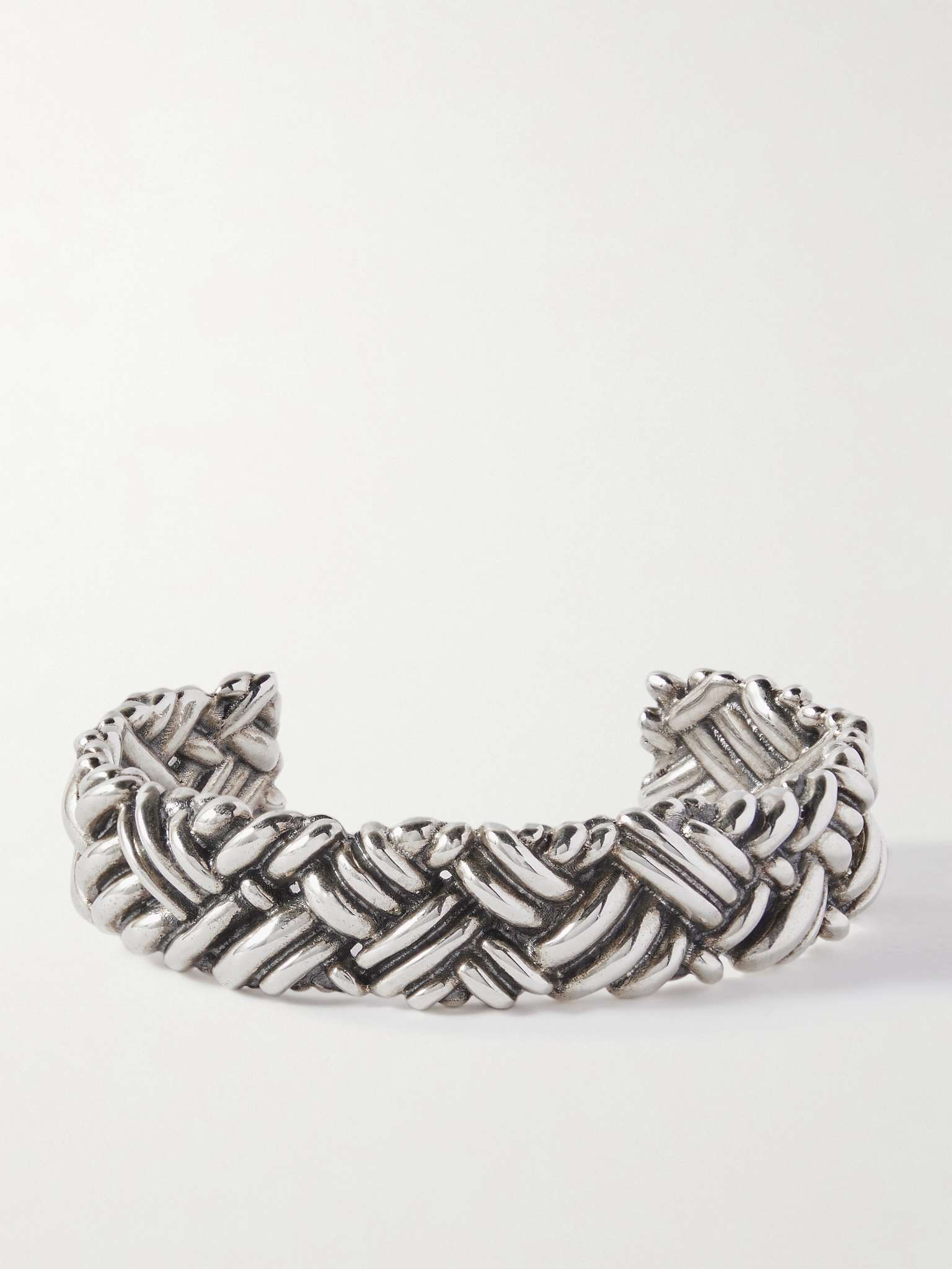 BOTTEGA VENETA Engraved Sterling Silver Cuff for Men | MR PORTER