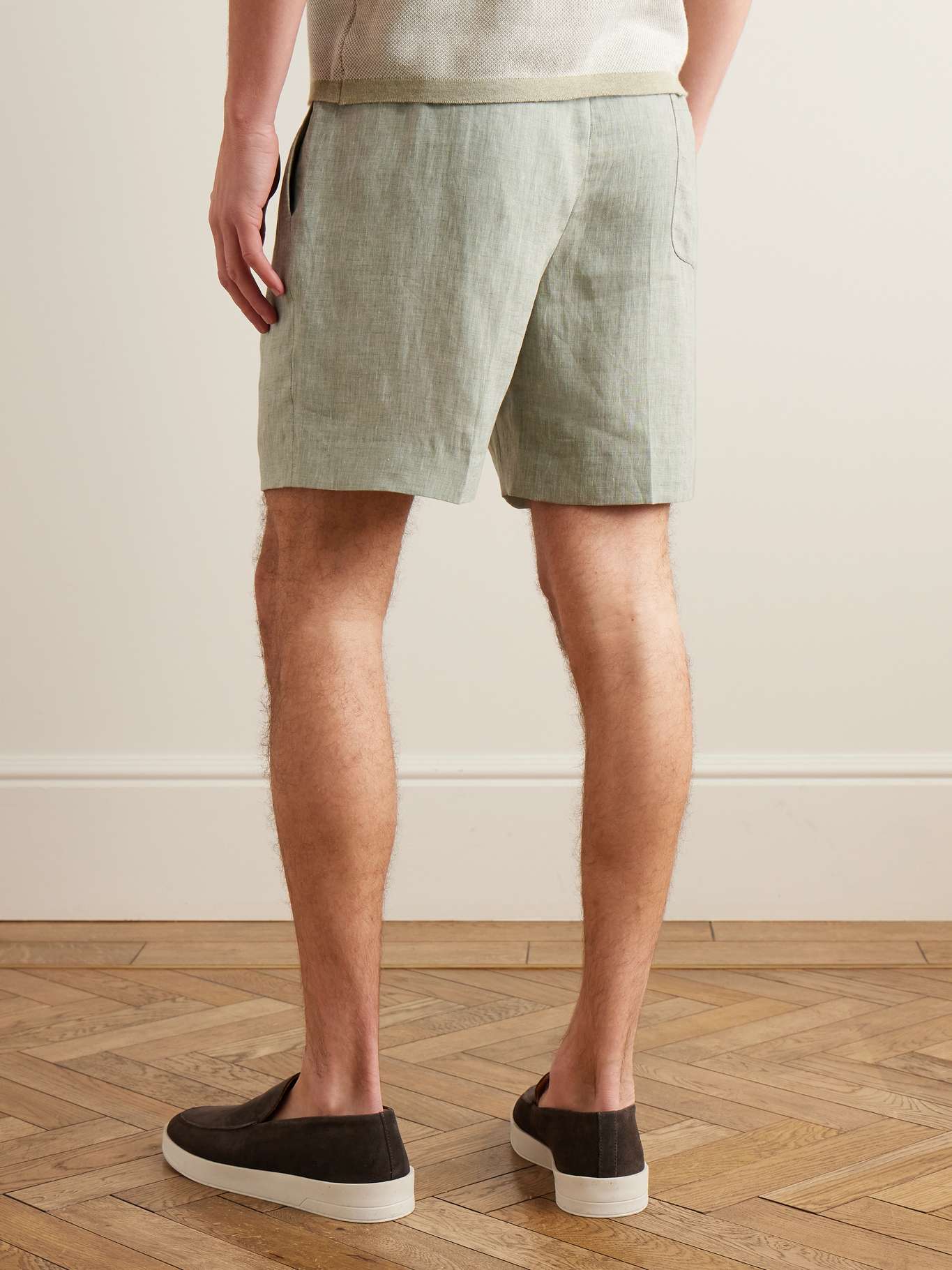 KINGSMAN Straight-Leg Linen Drawstring Shorts for Men | MR PORTER
