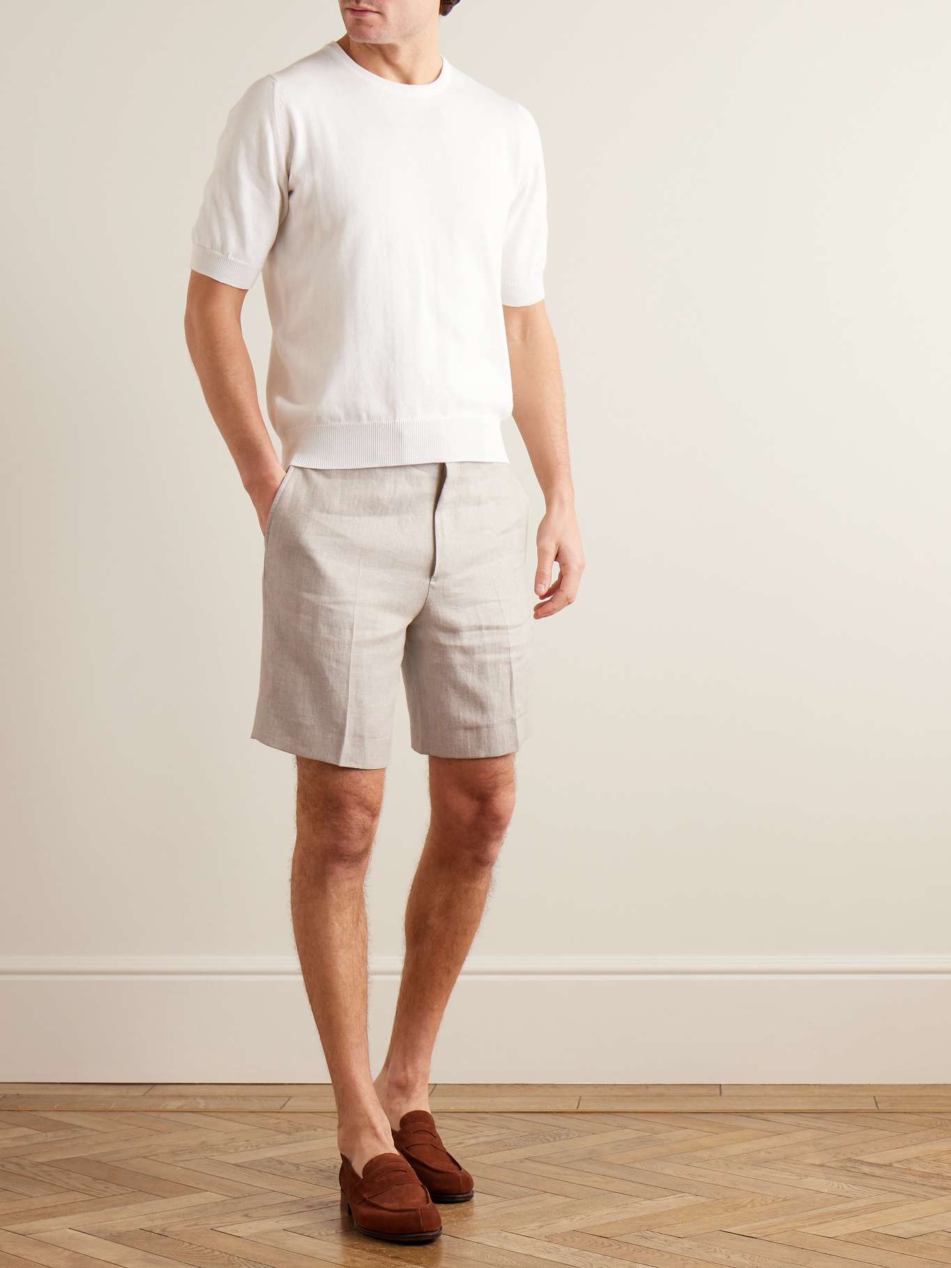 KINGSMAN Straight-Leg Twill Shorts for Men | MR PORTER