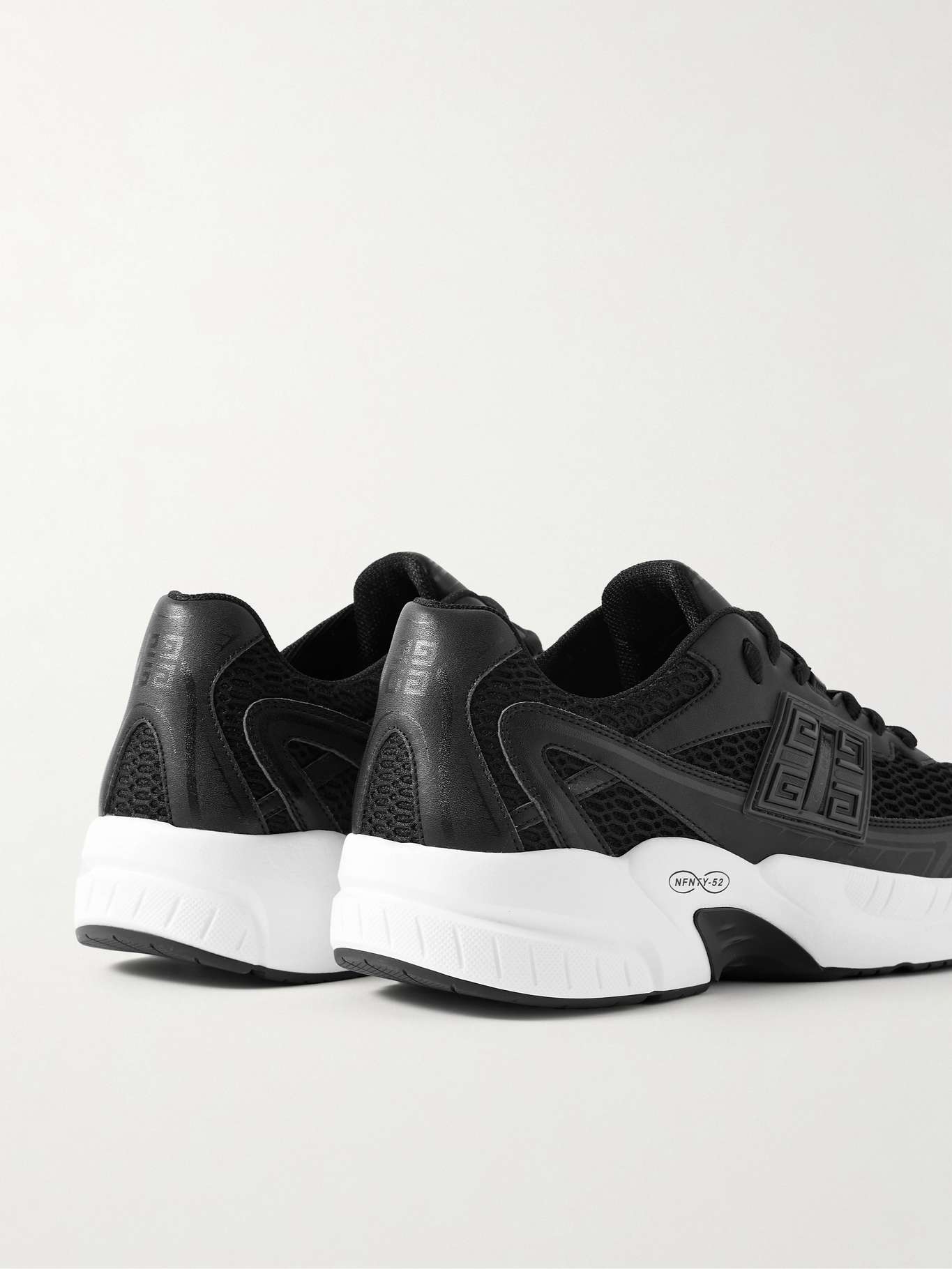 GIVENCHY NFNTY-52 Rubber, Mesh and Leather Sneakers for Men | MR PORTER