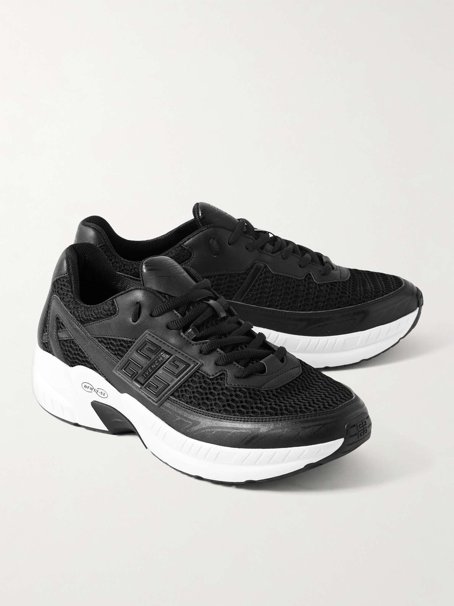GIVENCHY NFNTY-52 Rubber, Mesh and Leather Sneakers for Men | MR PORTER