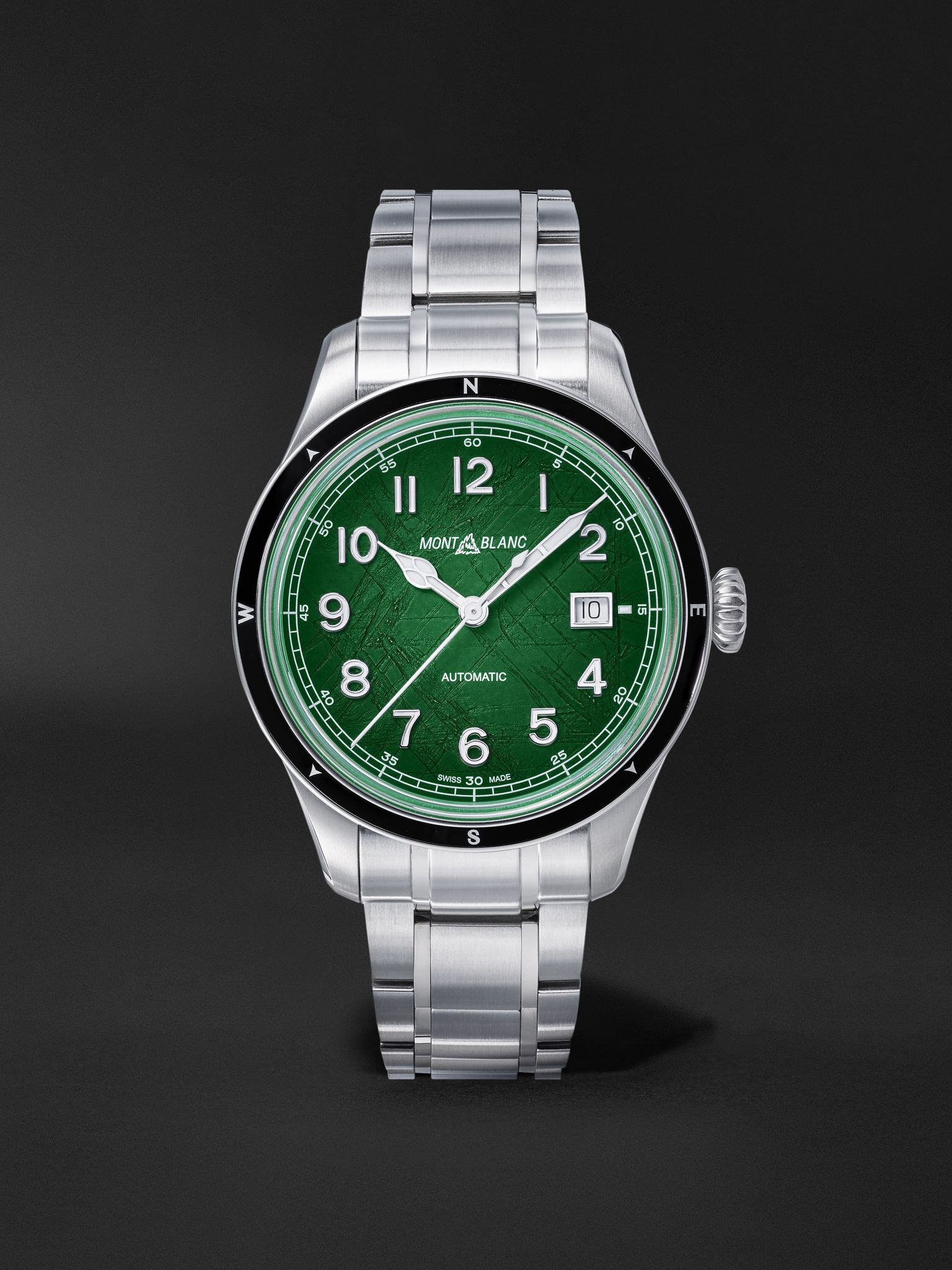 MONTBLANC 1858 0 Oxygen Automatic 41mm Stainless Steel Watch, Ref. No ...