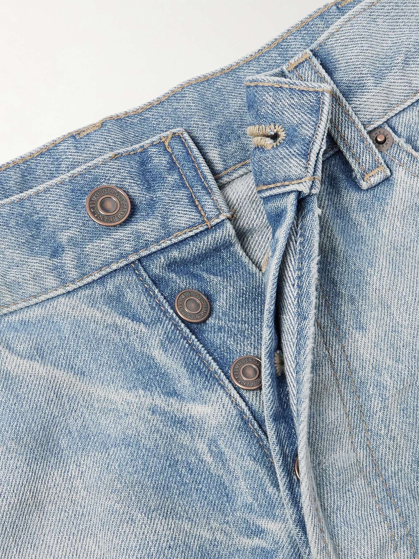 CELINE HOMME Wesley Straight-Leg Distressed Jeans for Men | MR PORTER