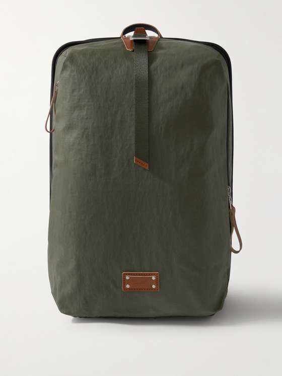 MASTER-PIECE Bump L Canvas and Leather-Trimmed CORDURA® Nylon Backpack ...
