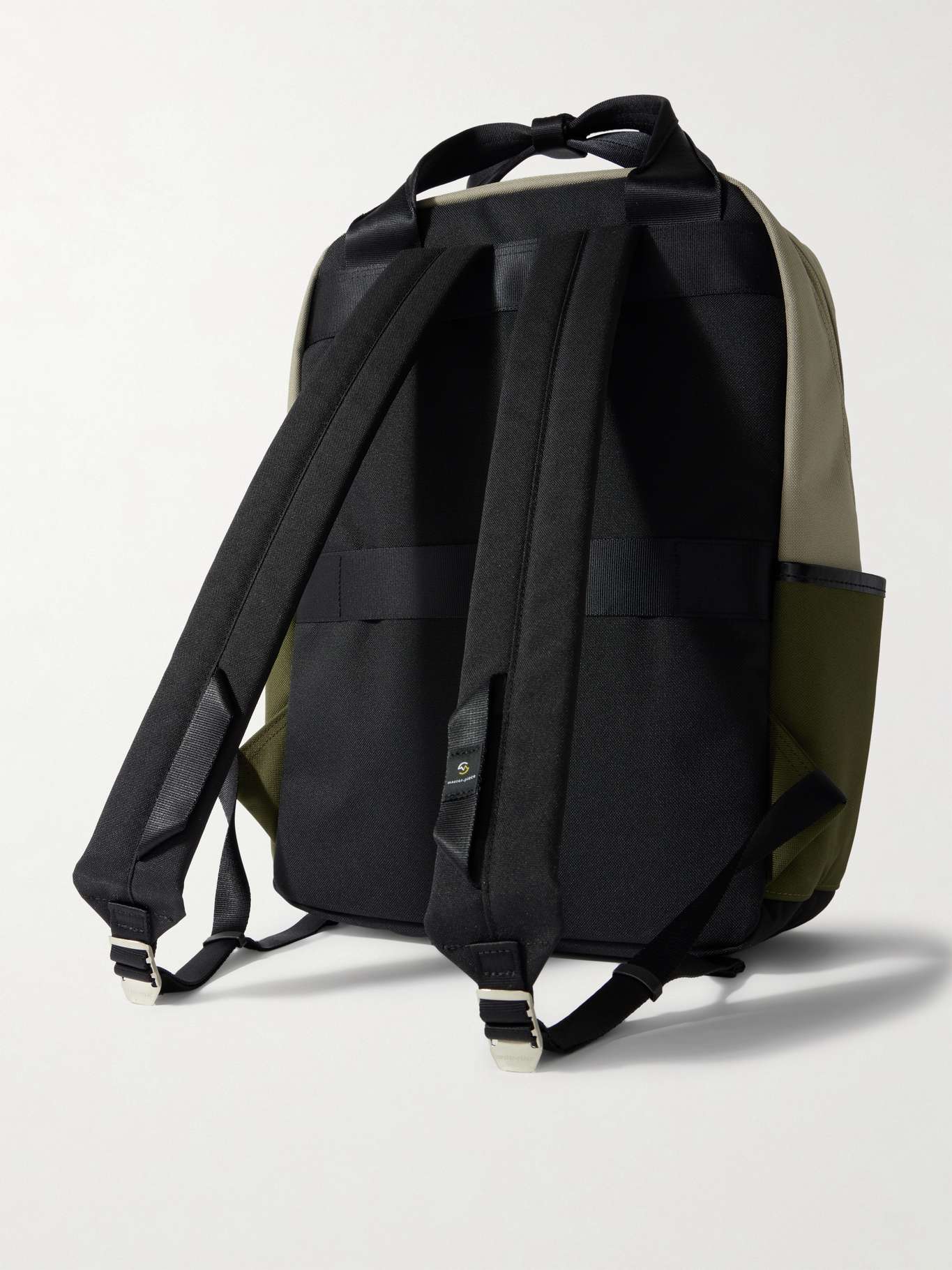 MASTER-PIECE Defend Leather-Trimmed Coated-Canvas Backpack for Men | MR ...