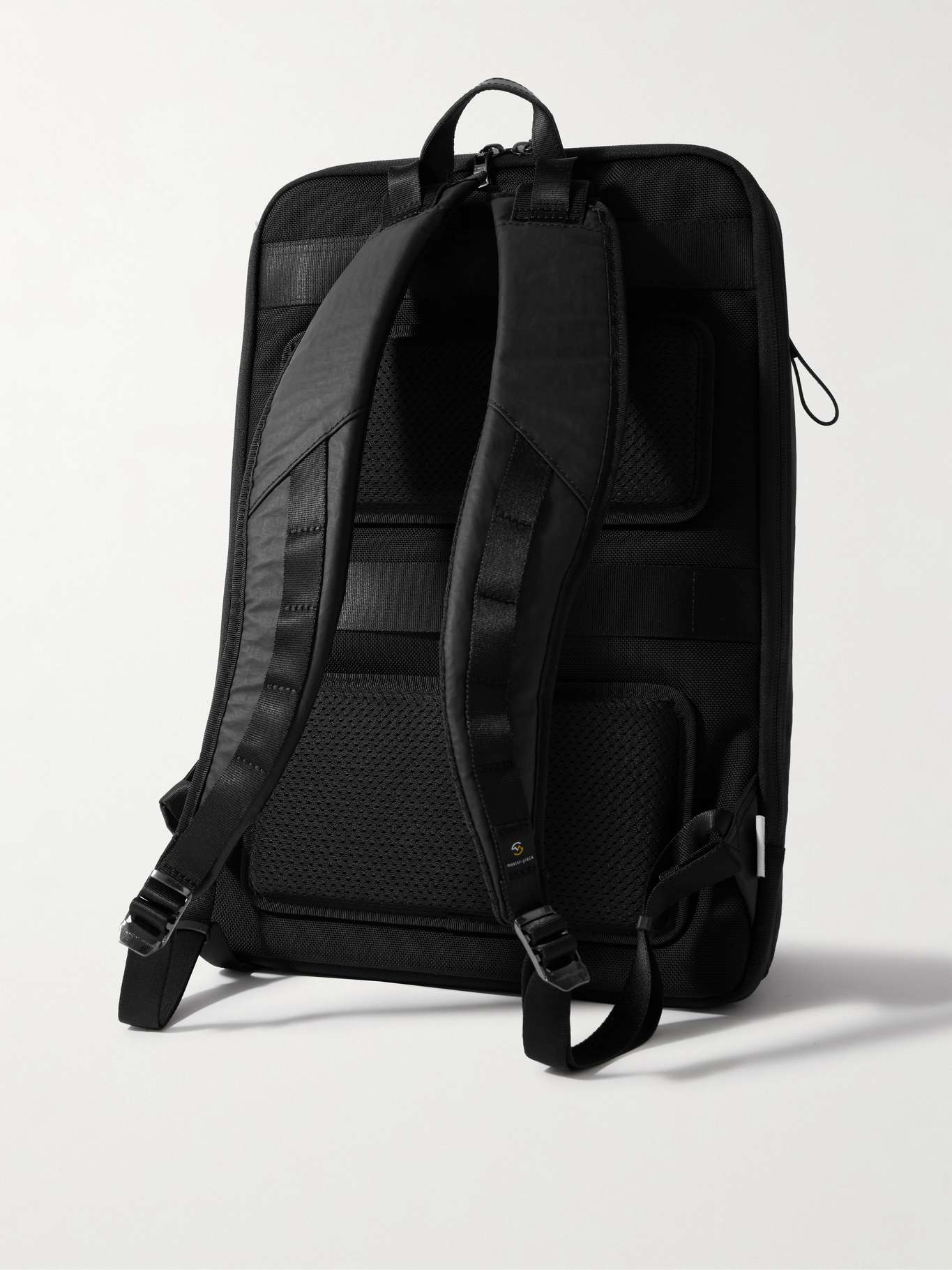 MASTER-PIECE Bump L Canvas and Leather-Trimmed CORDURA® Nylon Backpack ...