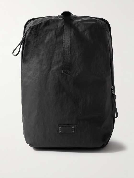 MASTER-PIECE Bump L Canvas and Leather-Trimmed CORDURA® Nylon Backpack ...