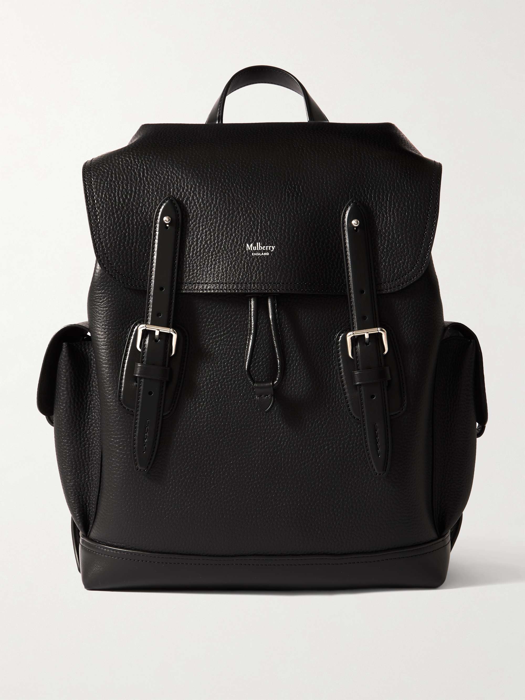MULBERRY Heritage Pebble-Grain Leather Backpack for Men | MR PORTER