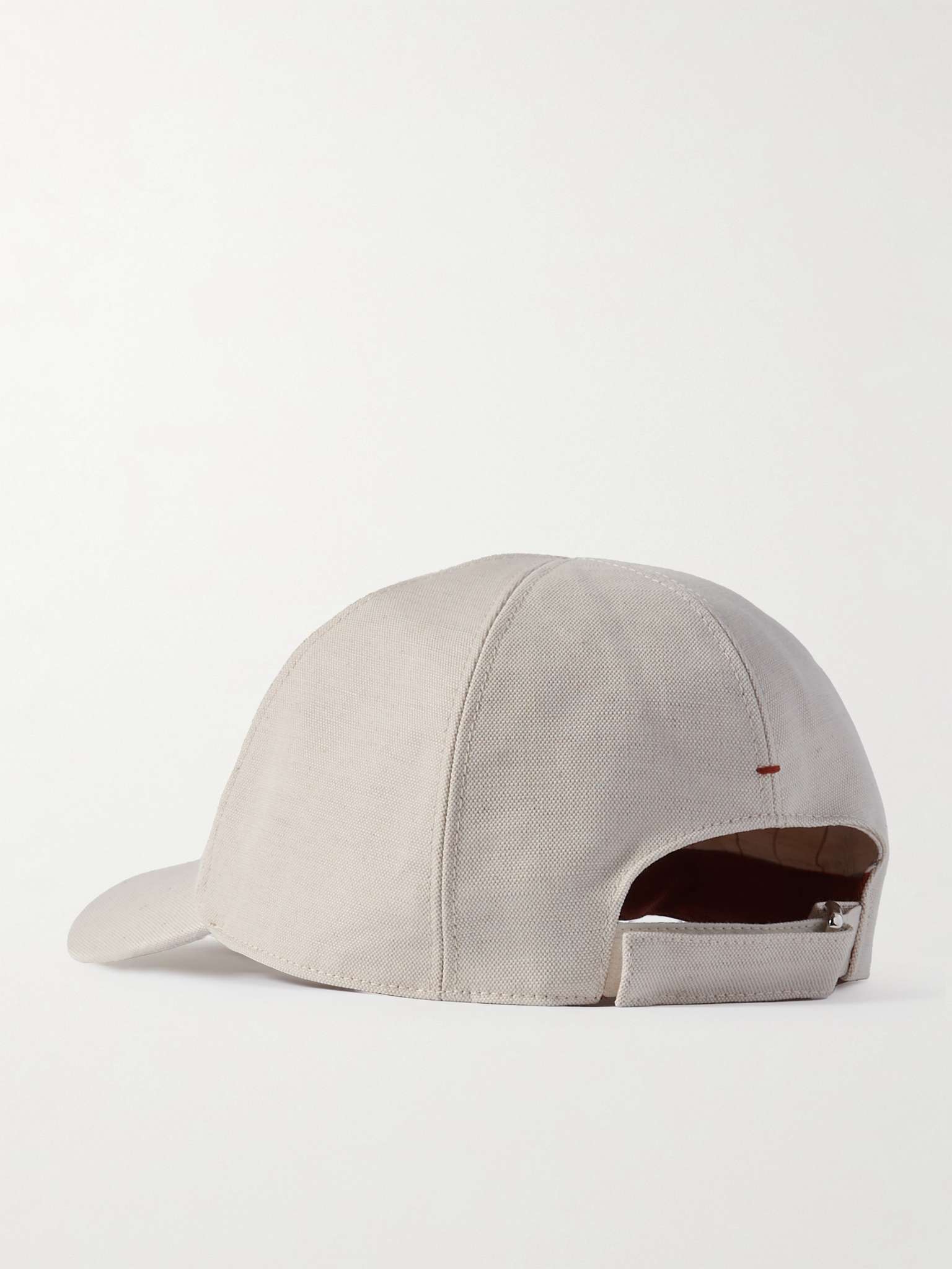 LORO PIANA Logo-Embroidered Cotton and Linen-Blend Baseball Cap for Men ...