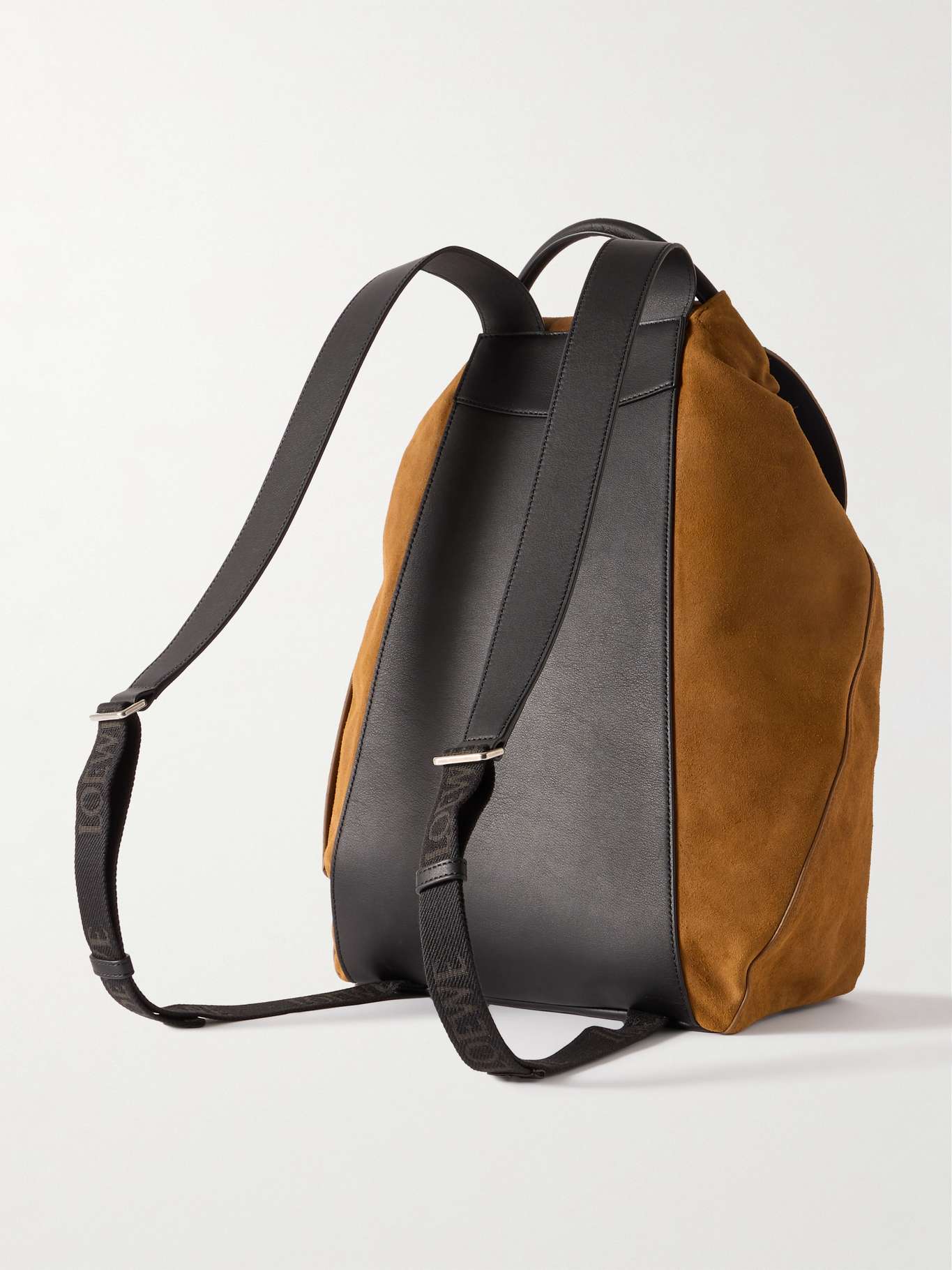 LOEWE Flamenco Suede and Leather Backpack for Men | MR PORTER